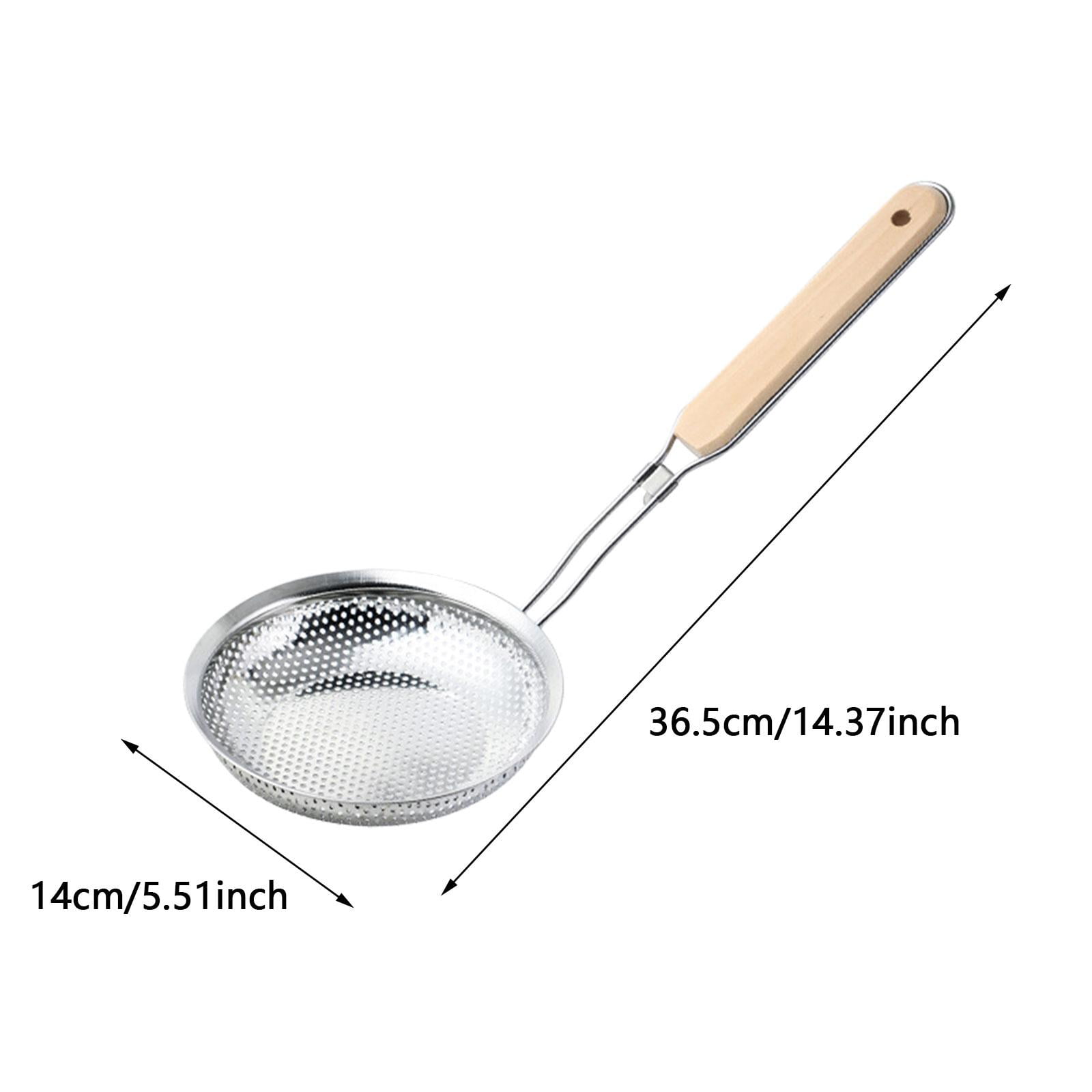 Skimmer Spoon Ergonomic Handle Multifunctional Pasta Strainer Spoon for ...