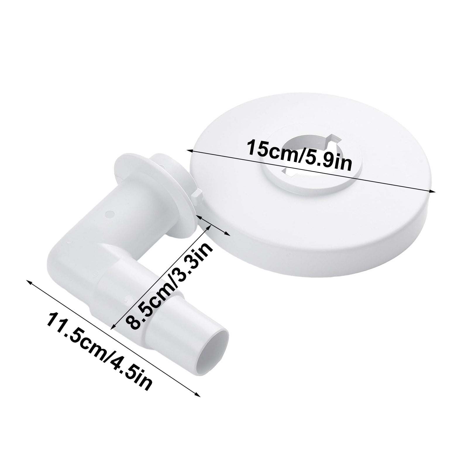 Skimmer Vacuum Plate 15Cm Pool Skimmer Adapter 90 Degree Elbow For ...