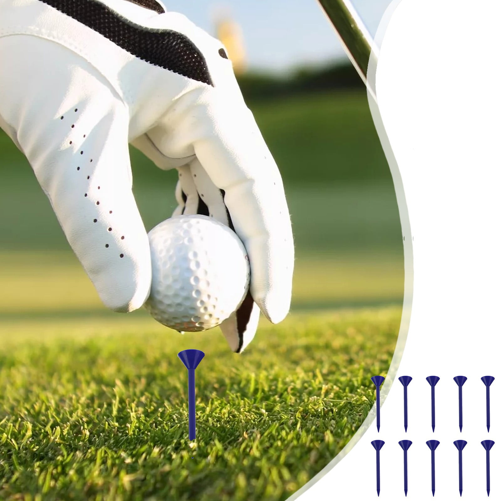 Skimskl Blue Golf Ball Spike, Plastic Holder Set, Stability Improvement ...