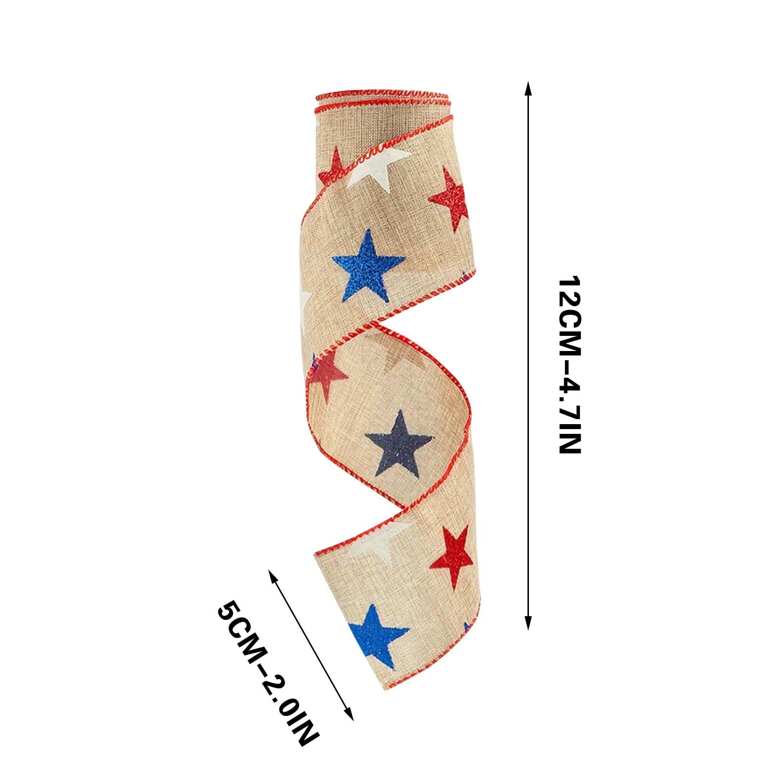 Skimskl Independence Day Ribbon, 4 Unique Star Stripe Designs, 5 Yard ...