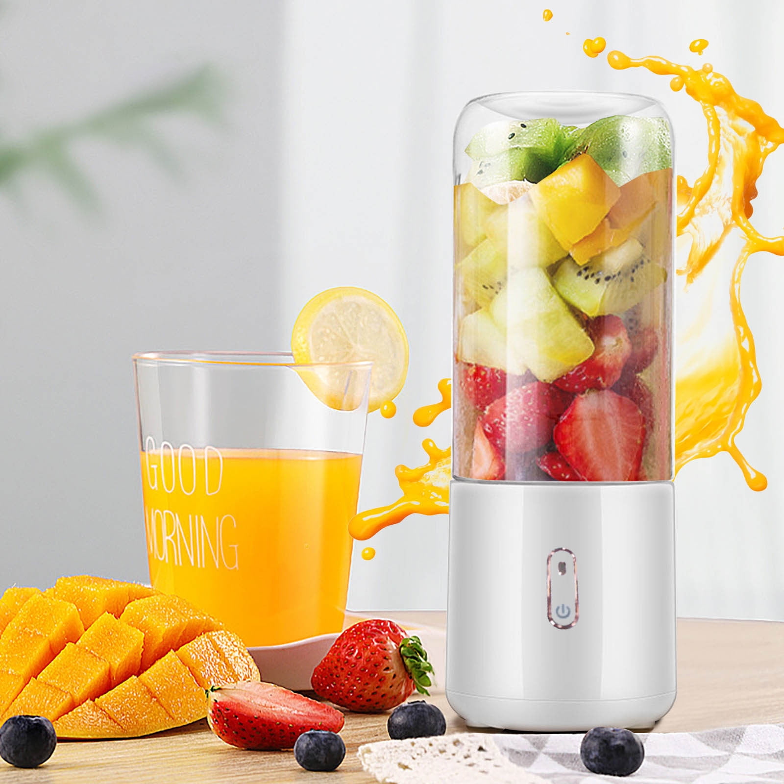 Skimskl Usb Rechargeable Portable Juicer Cup - 500Ml Personal Blender ...