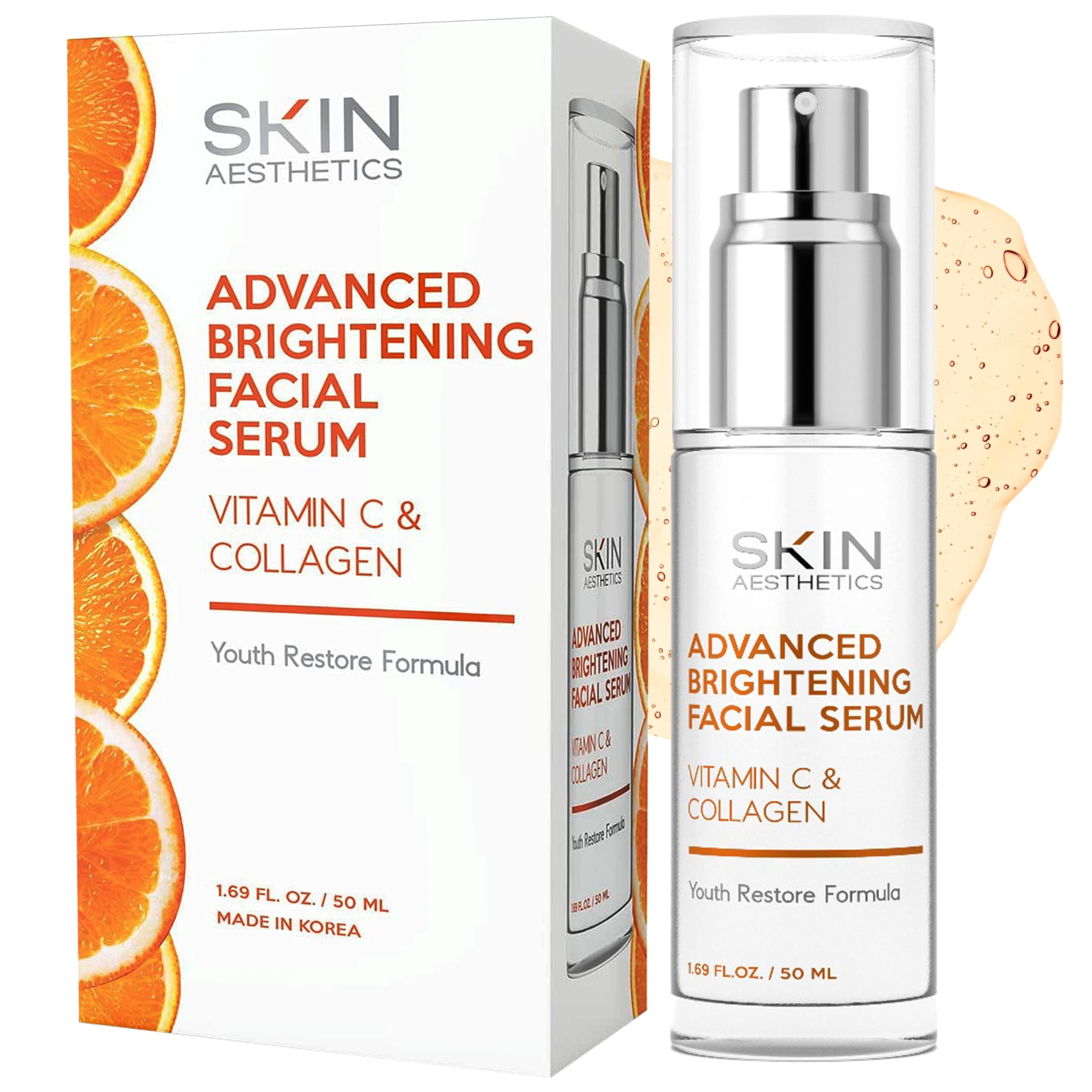 Skin Aesthetics Vitamin C TMA2 Serum with Collagen - Dark Spots & Skin ...