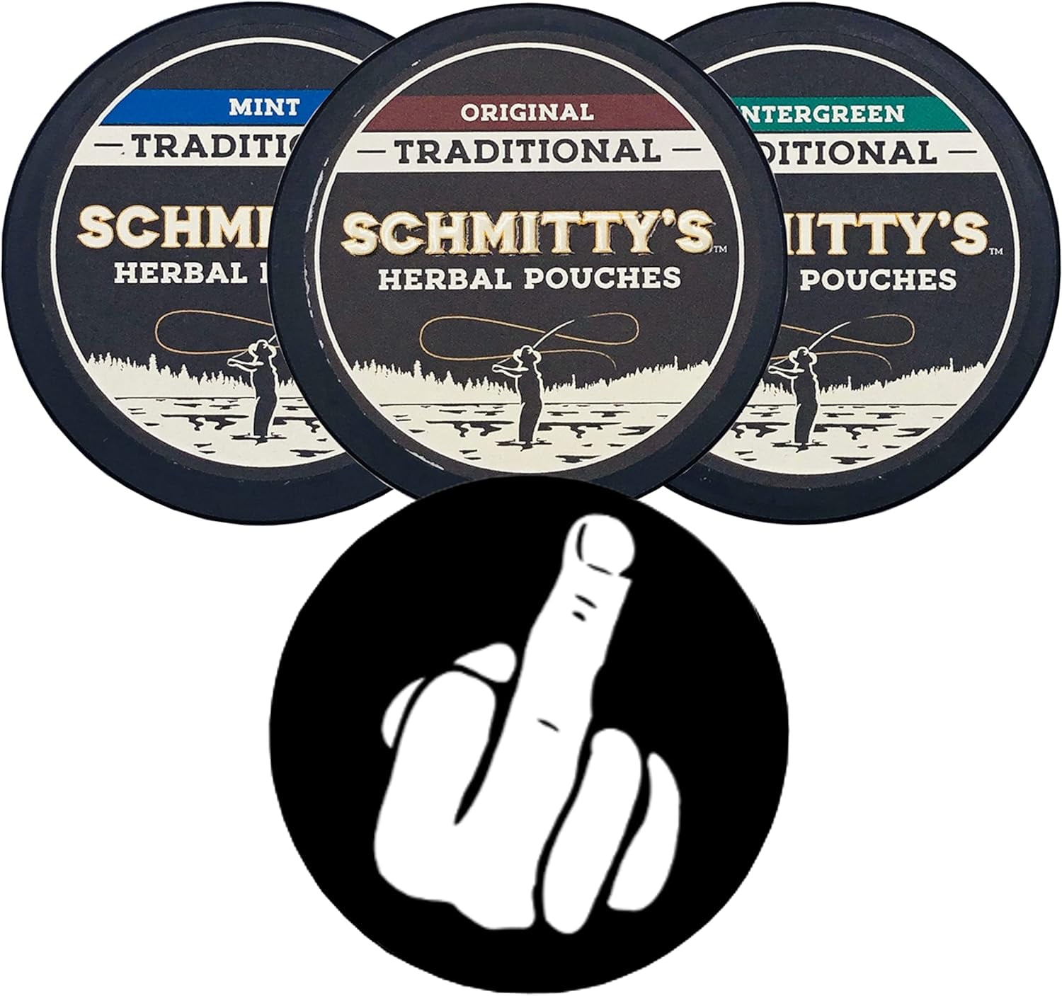 Skin Can Cover with 3 Cans Schmitty's Snuff Variety Pouches - Walmart.com