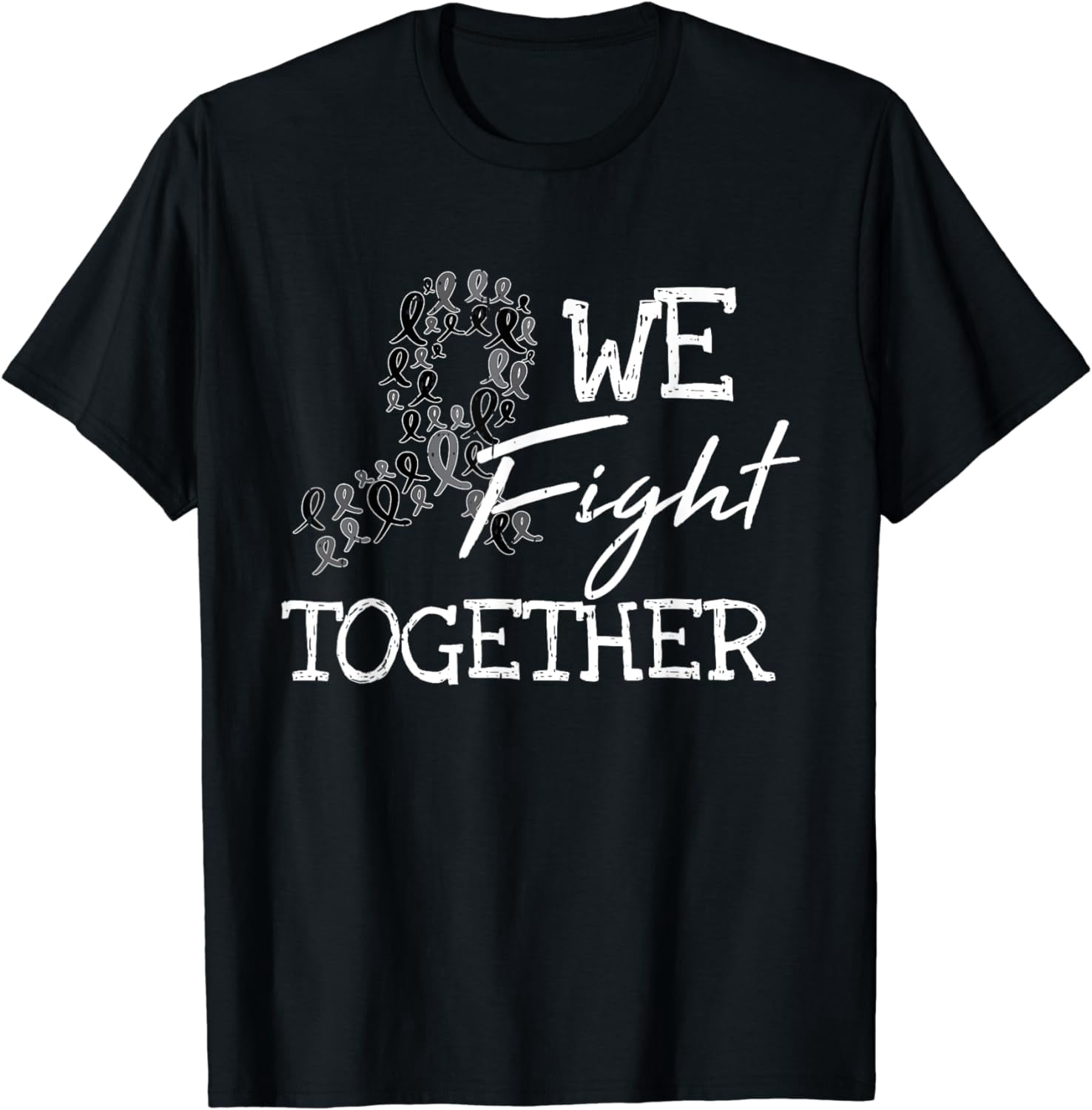 Skin Cancer Melanoma Black Ribbon Quote Cool Awareness Gifts T-Shirt ...