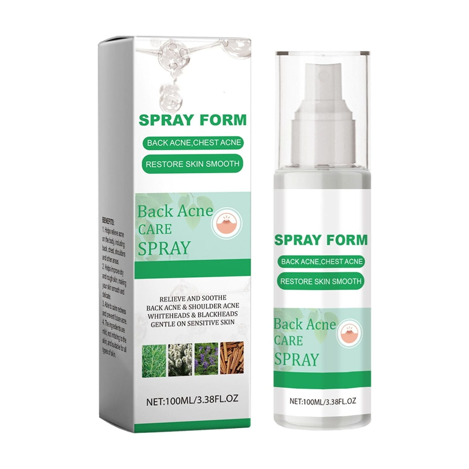 Skin Care Back Care Spray； Spray；Body Spray Does Not Contain Harmful ...
