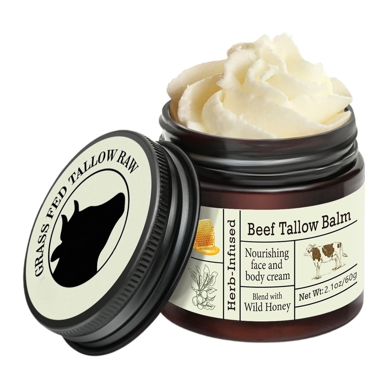 Skin Care Beef Tallow for Skin Fed Whipped Beef Tallow and Balm Deeply ...