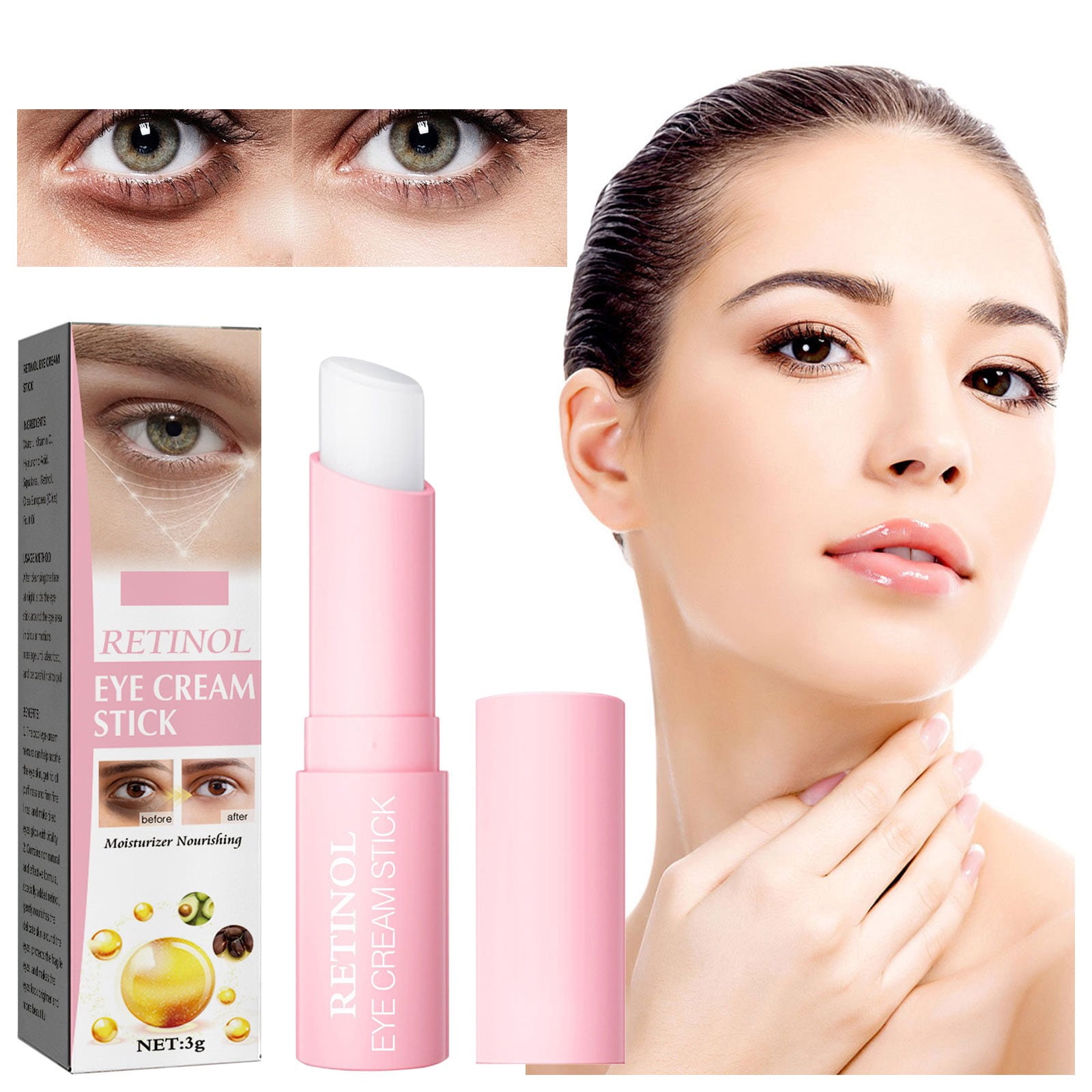 Skin Care Moisturizing Nourishing Eye Stick Moisturizes and Firms The Eye Area Improving Fine ...