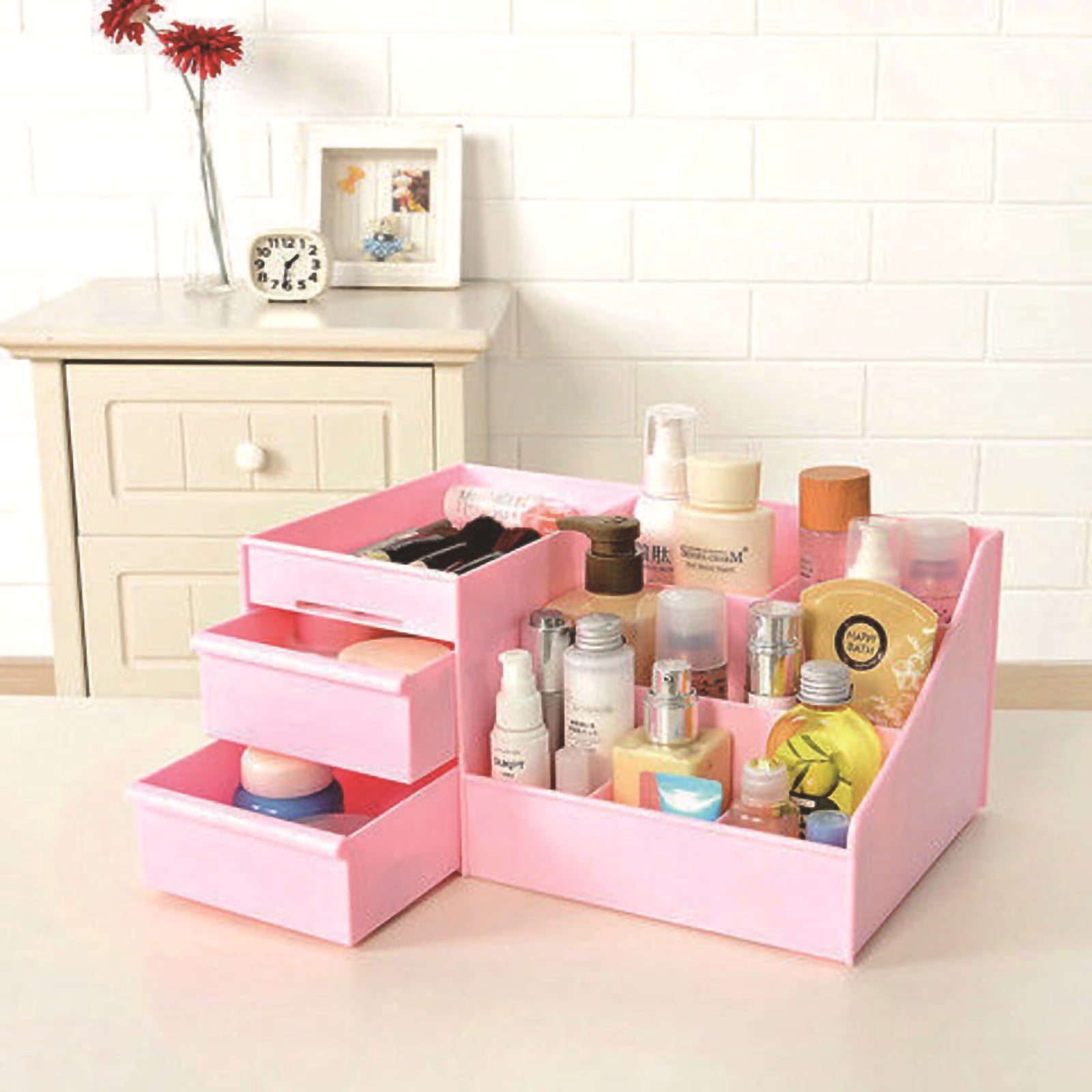 Skin Care Organizer Countertop- Make Up Organizersith Drawers and ...