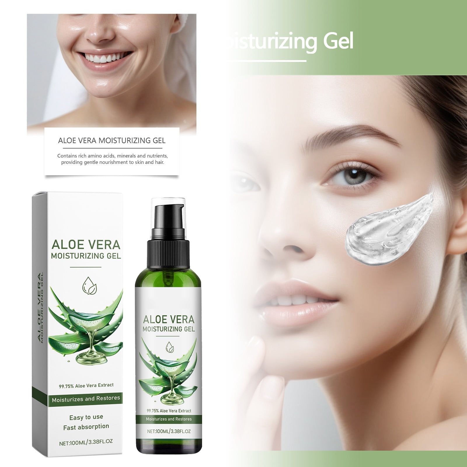 Skin Care Products Moisturizing Gel For Hydration Care Solution For ...