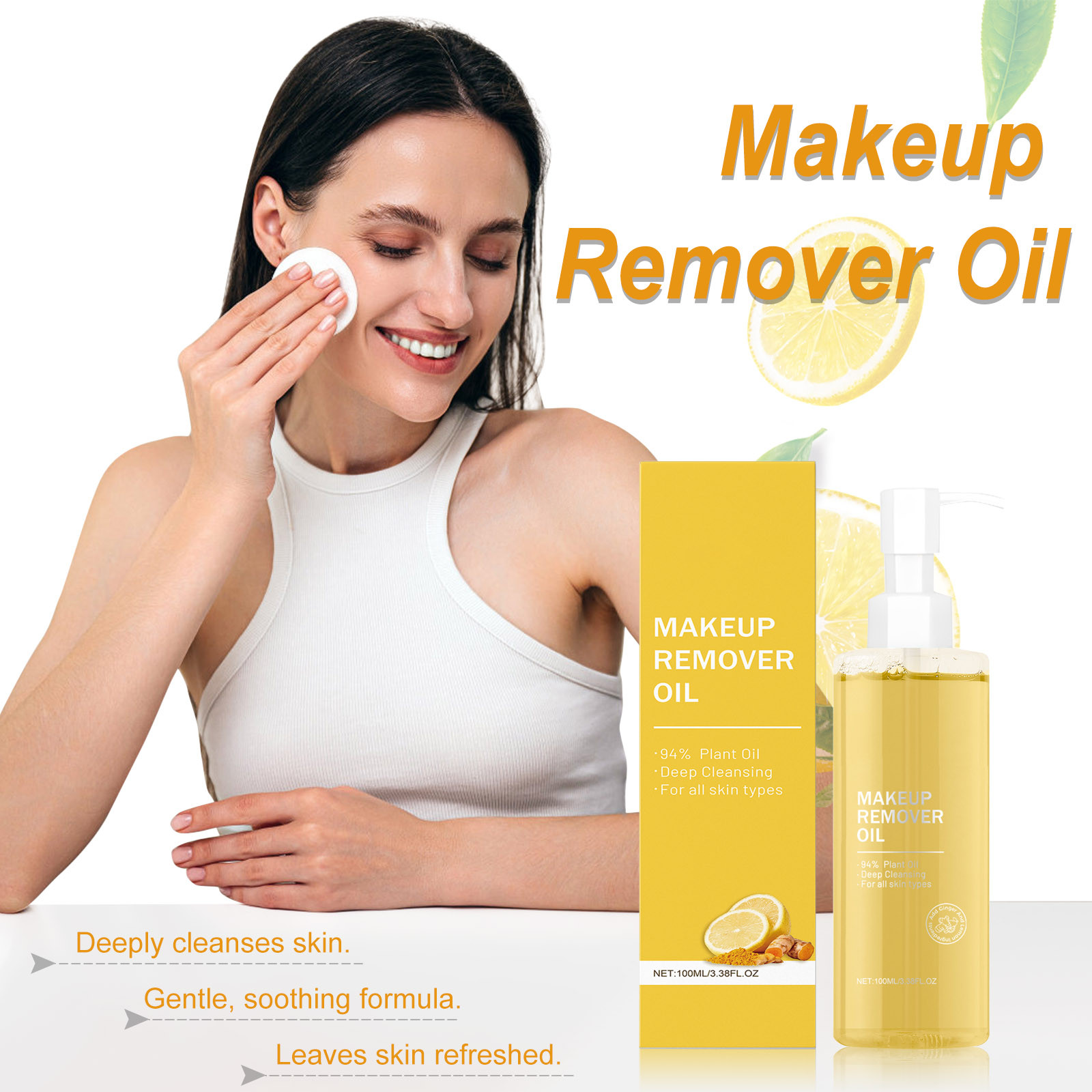 Skin Care Set, Makeup Remover Oil,Cleansing Oil,Curcuma Cleansing Oil ...