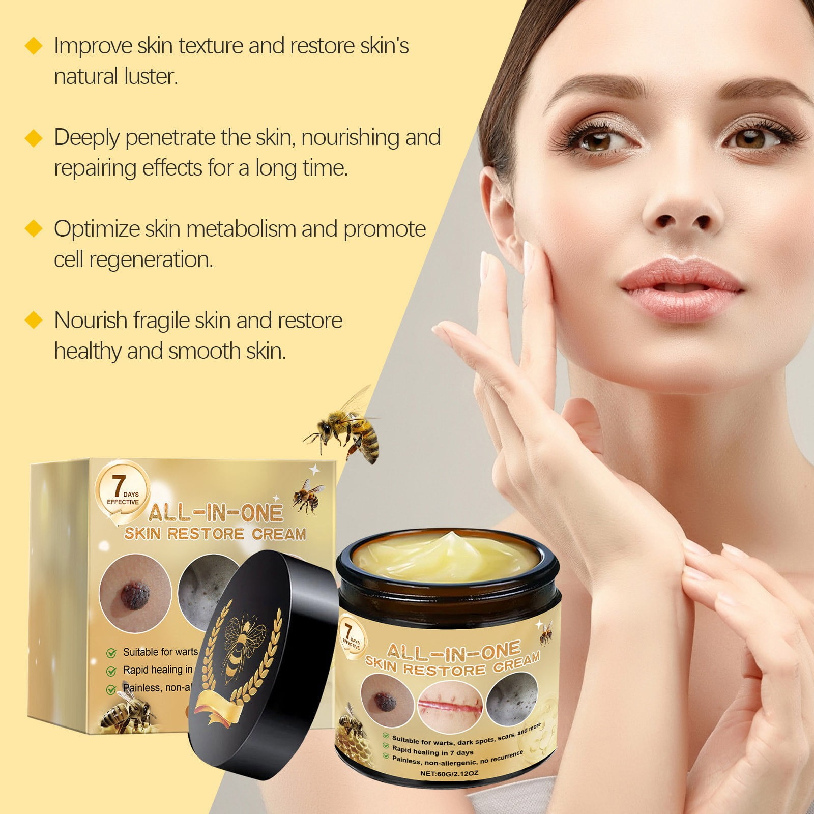 Skin Care Set Skin Care Cream Improves Skin Condition, Soothes ...