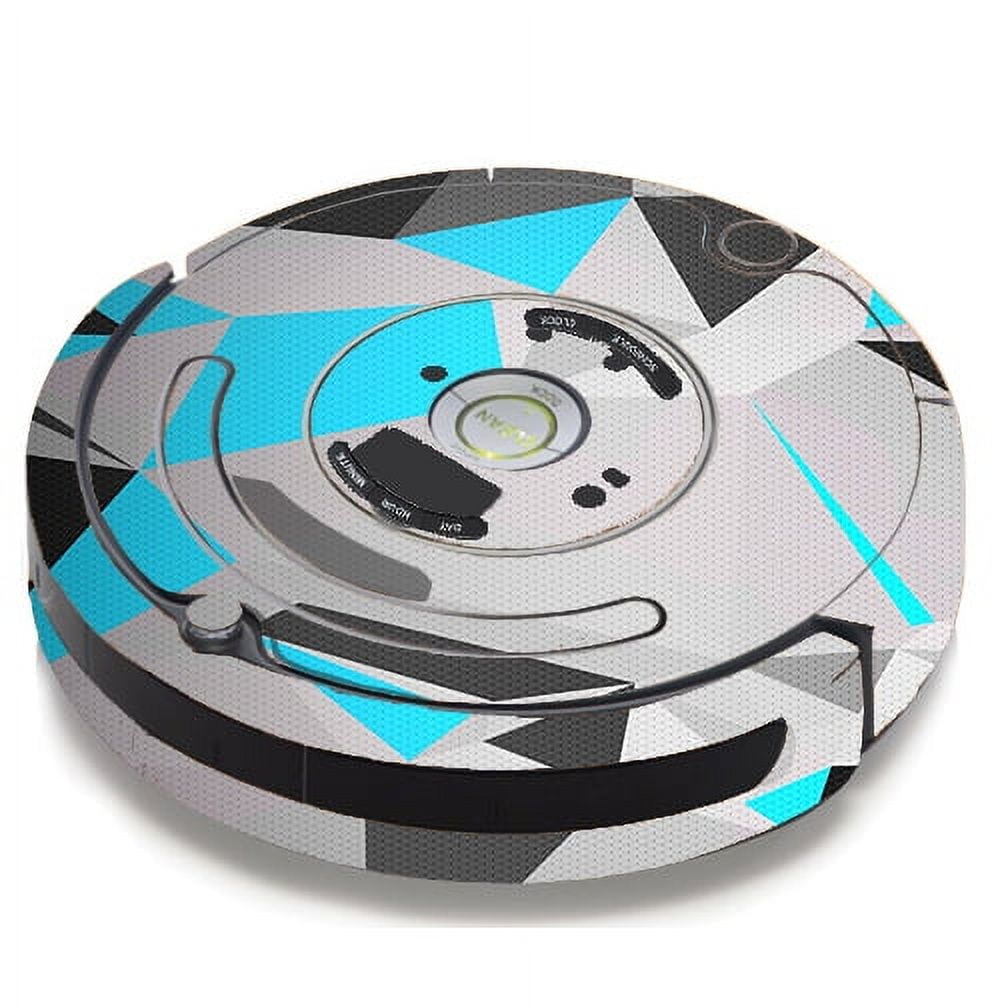 Skin Decal For Irobot Roomba 650 655 Vacuum / Baby Blue Grey Glass ...