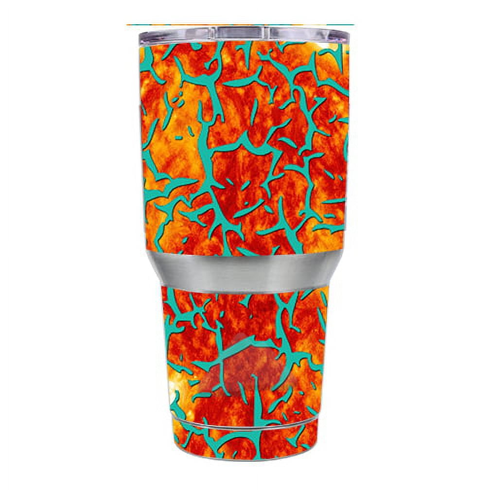 Skin Decal For Ozark Trail 30 Oz. Tumbler / Kobe Design Orange Blue ...