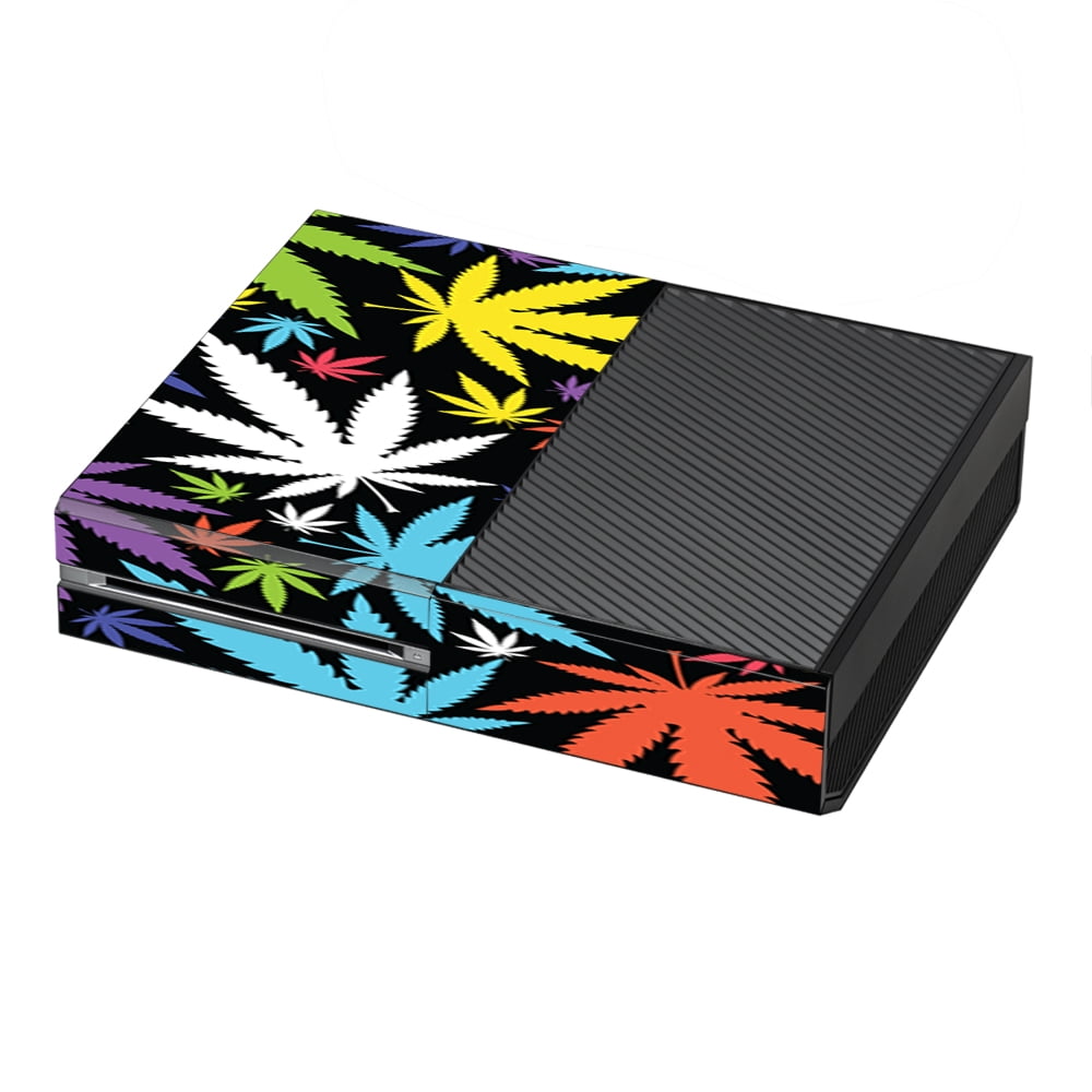 Skin Decal For Xbox One Console / Colorful Weed Leaves Leaf - Walmart.com