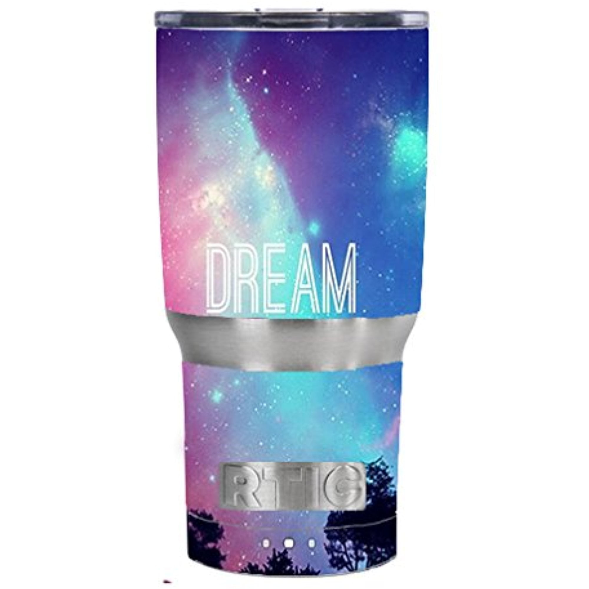 Skin Decal Vinyl Wrap for RTIC 20 oz Tumbler Cup (6-piece kit) stickers ...