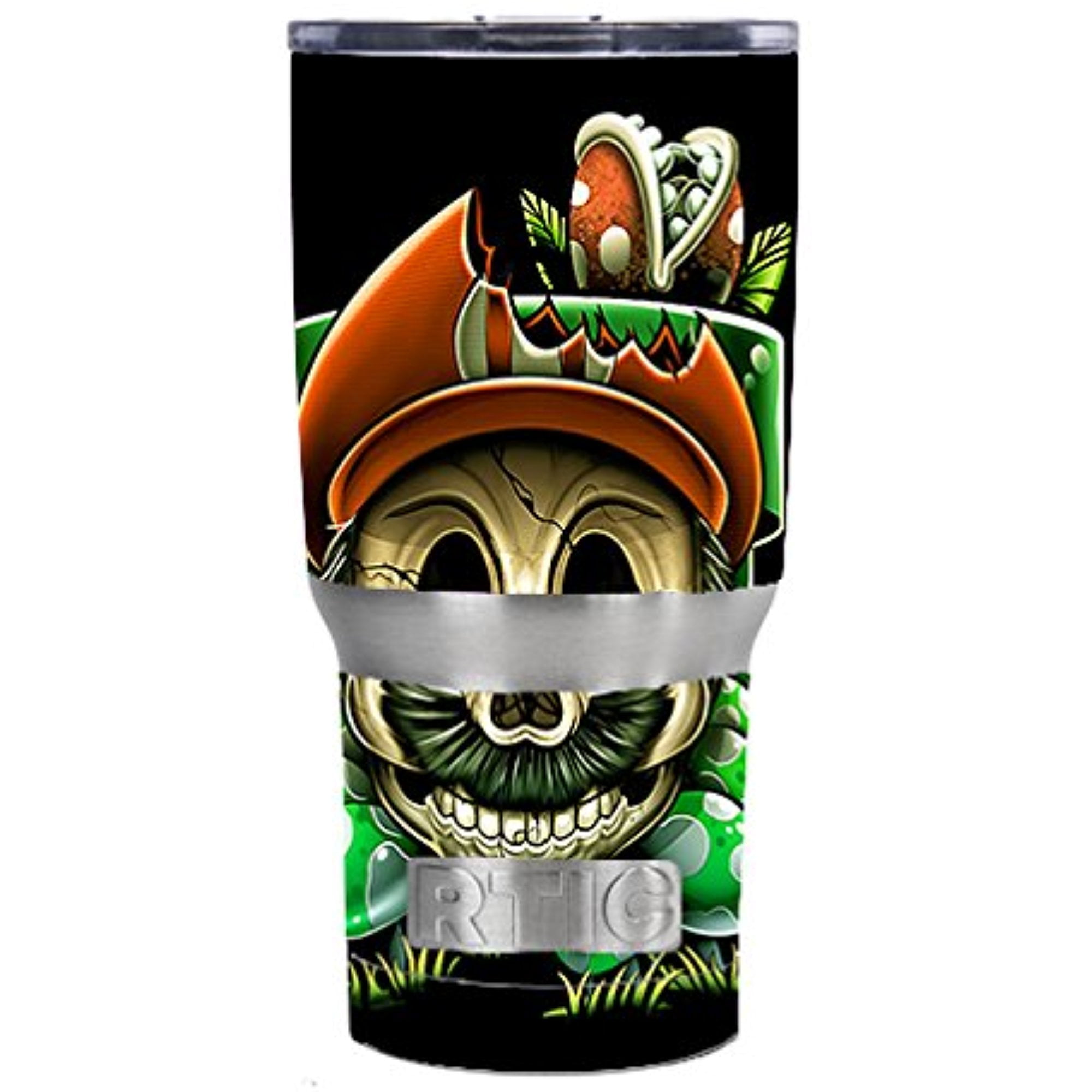 Skin Decal Vinyl Wrap for RTIC 20 oz Tumbler Cup (6-piece kit) stickers ...