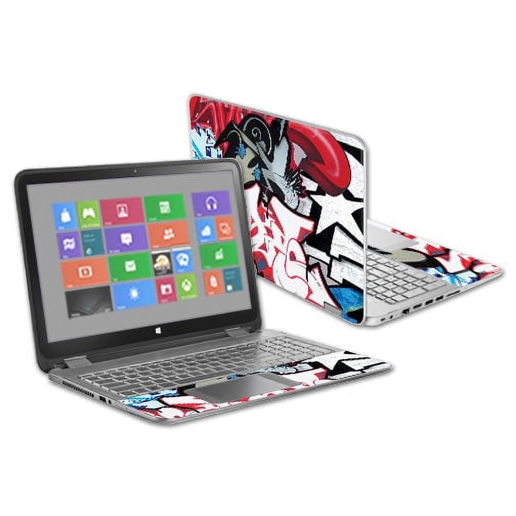 Skin Decal Wrap Compatible With HP Envy x360 15.6" Graffiti Mash Up ...
