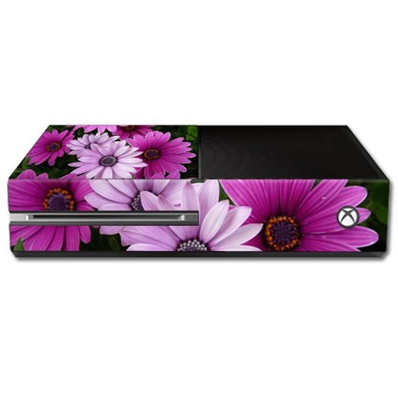 Skin Decal Wrap Compatible With Microsoft Xbox One Purple Flowers ...