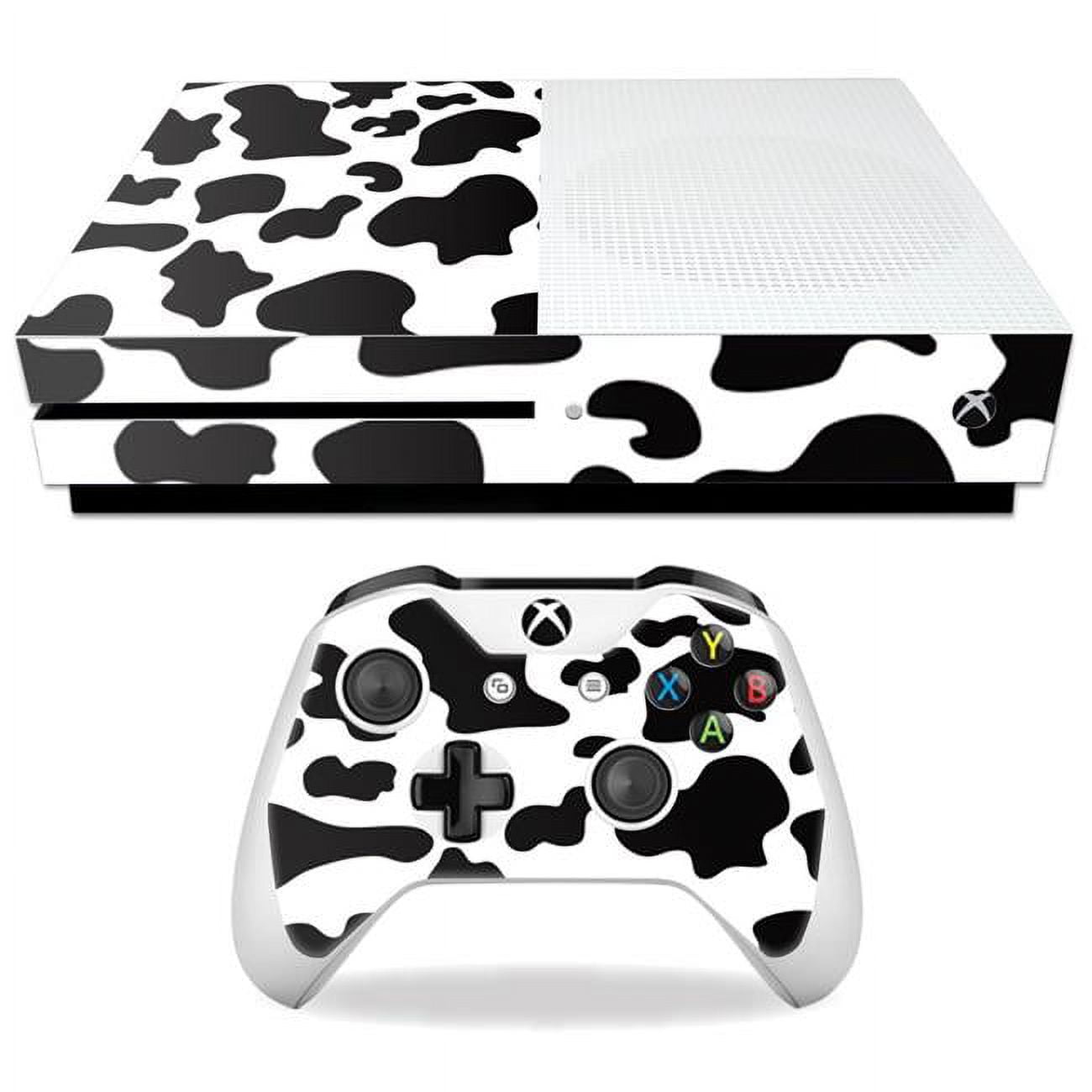 Skin Decal Wrap Compatible With Microsoft Xbox One S Cow Print ...
