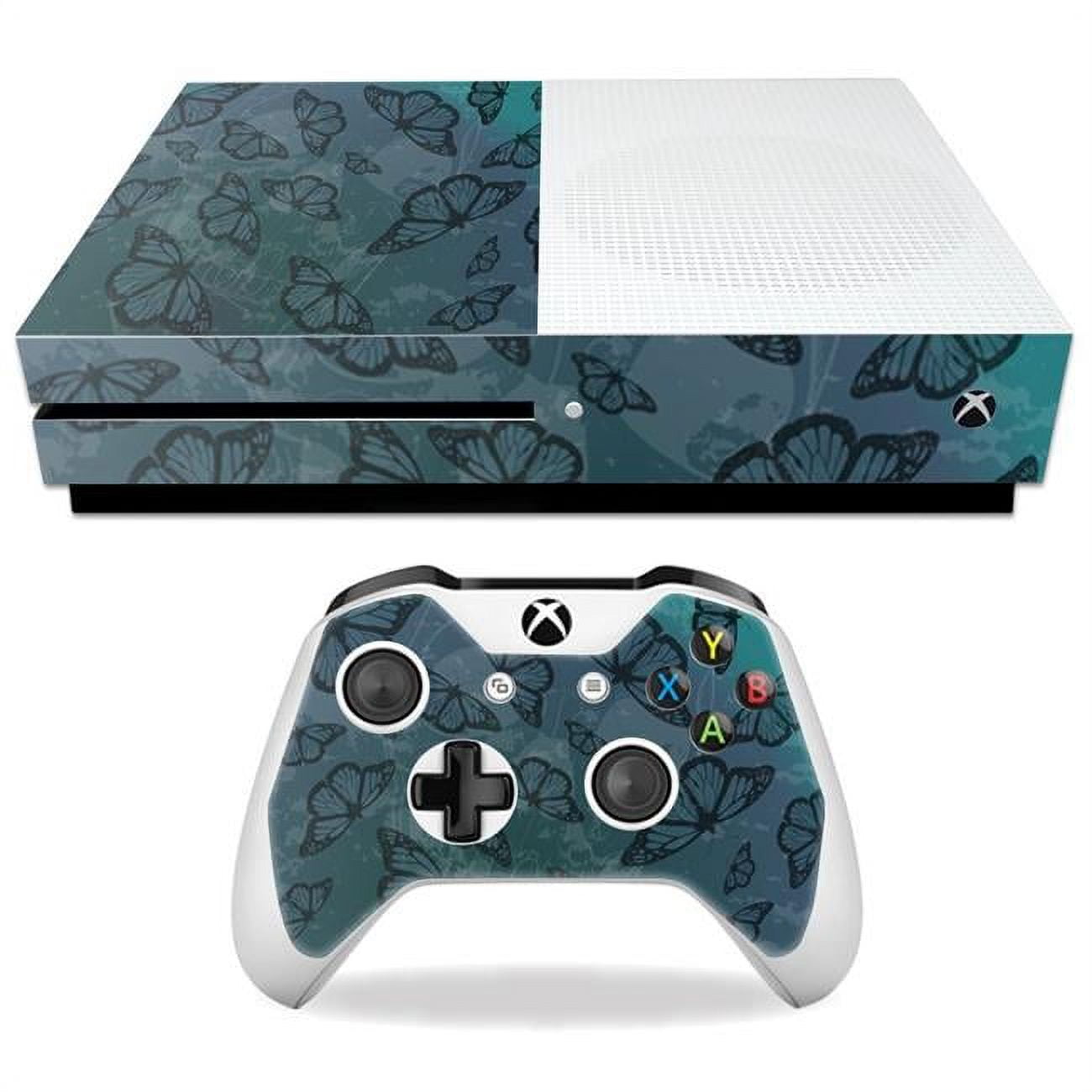 Skin Decal Wrap Compatible With Microsoft Xbox One S Dark Butterfly ...