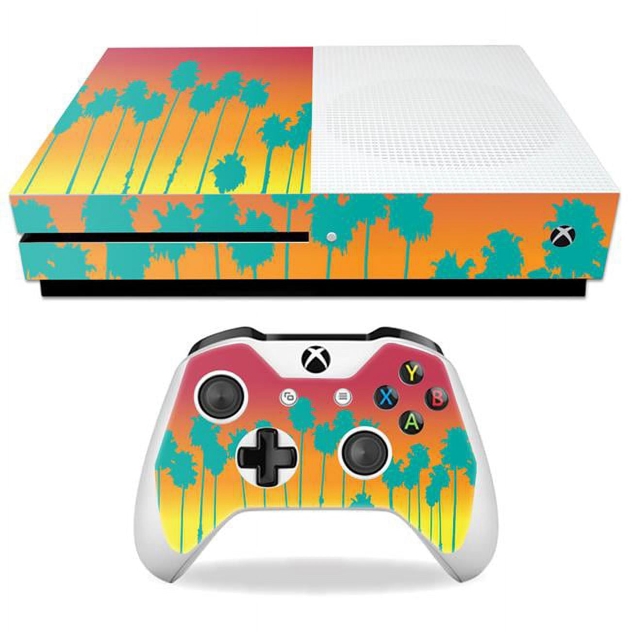 Skin Decal Wrap Compatible With Microsoft Xbox One S Sherbet Palms ...