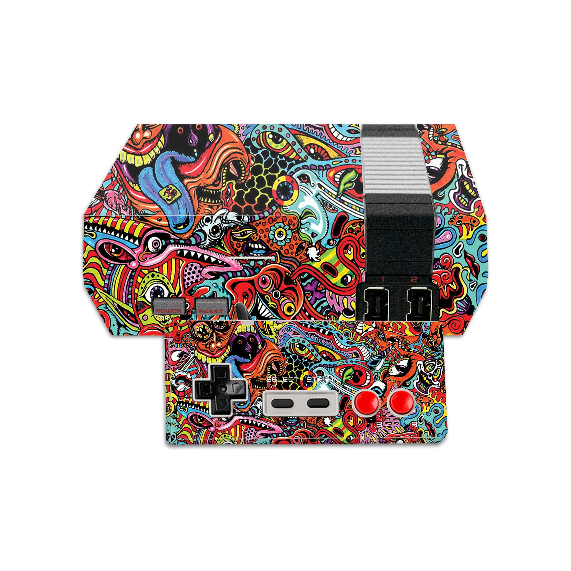 Skin Decal Wrap Compatible With Nintendo NES Classic Edition Acid ...