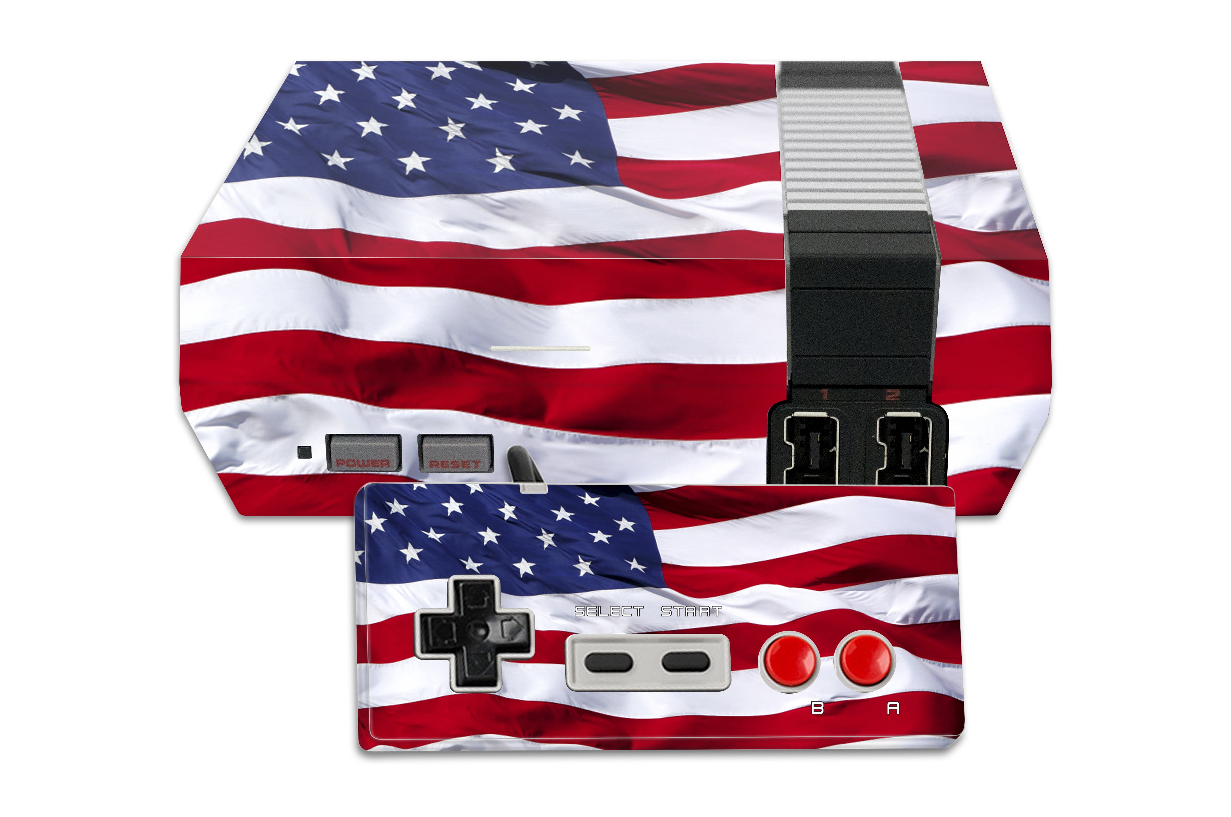 Skin Decal Wrap Compatible With Nintendo NES Classic Edition American ...