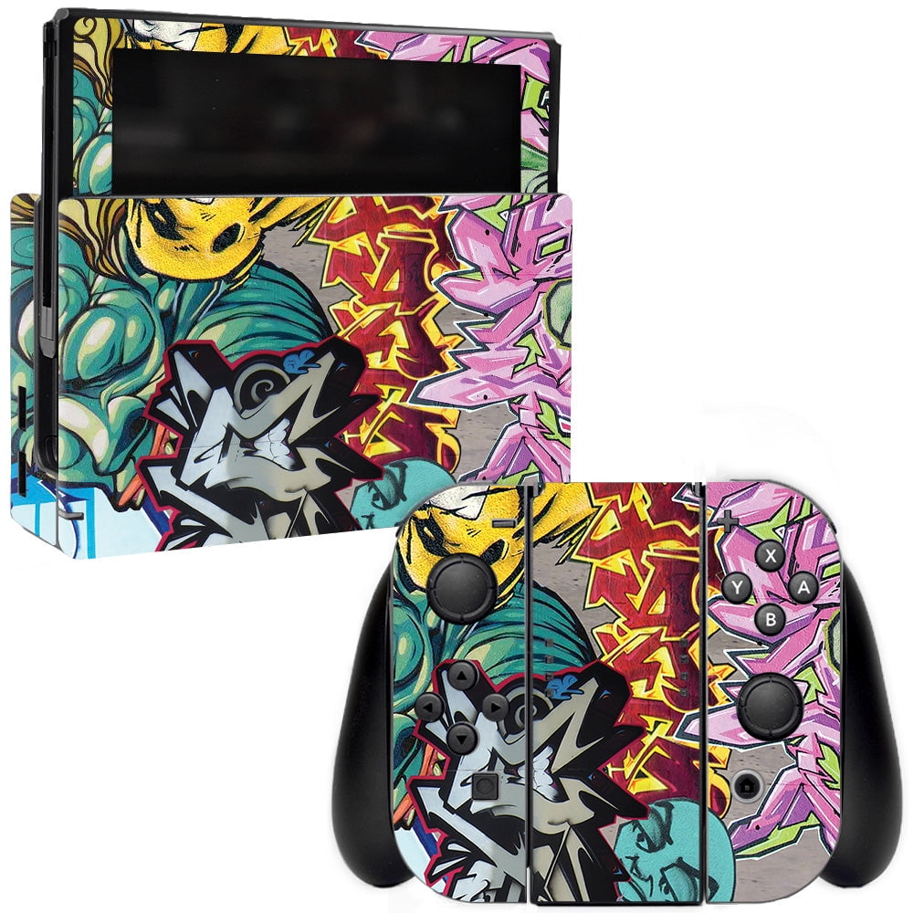 Skin Decal Wrap Compatible With Nintendo Switch Graffiti Wild Styles ...