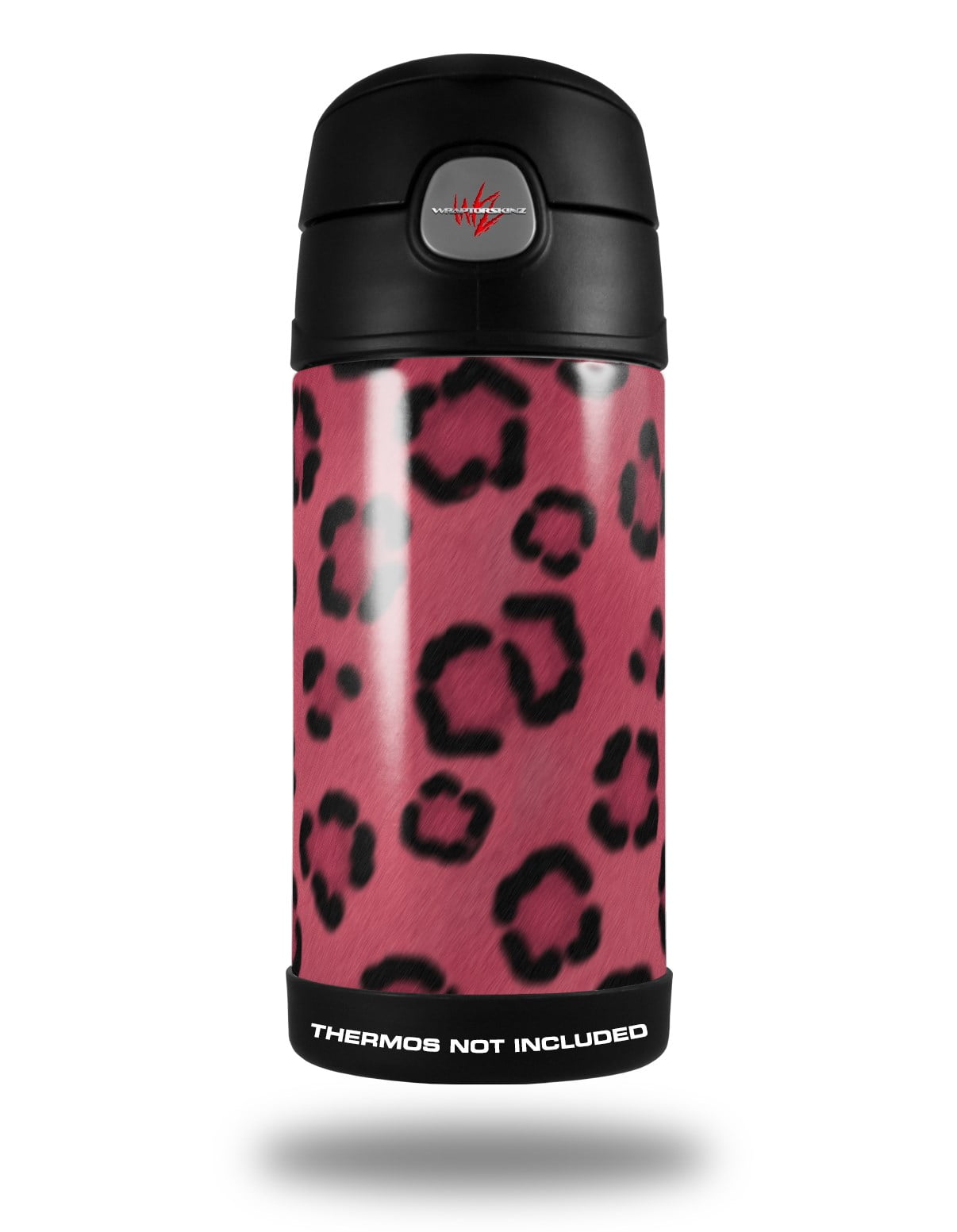 Skin Decal Wrap for Thermos Funtainer 12oz Bottle Leopard Skin Pink ...