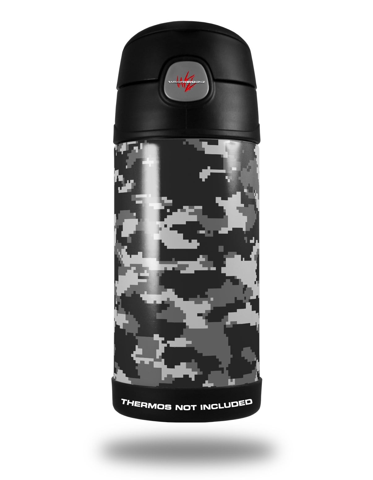 Skin Decal Wrap for Thermos Funtainer 12oz Bottle WraptorCamo Digital ...
