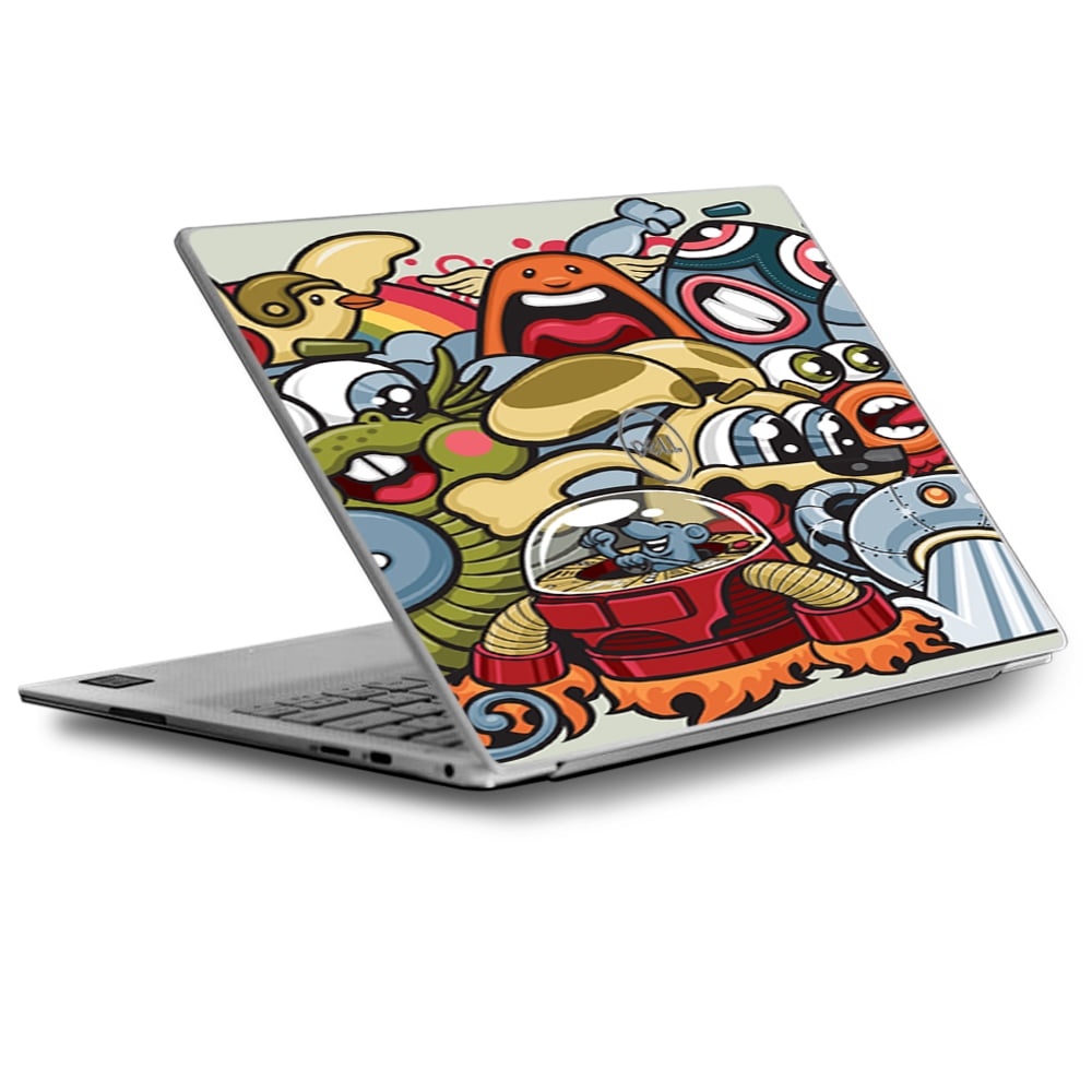 Skin Decal for Dell XPS 13 Laptop Vinyl Wrap / Aliens Cartoon Collage ...