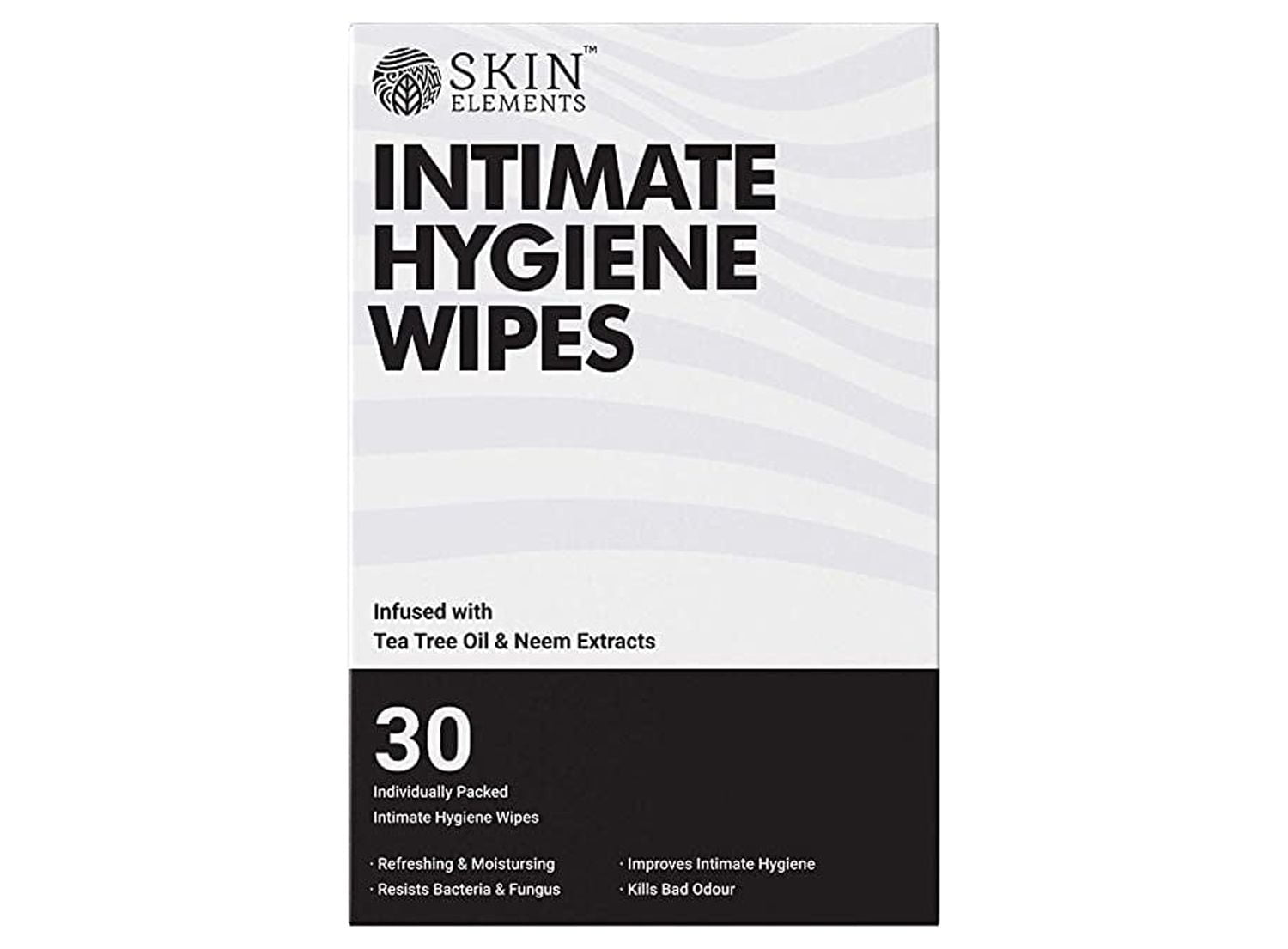 Skin Elements Intimate Hygiene Wipes (Pack of 30) pH Balanced Intimate ...