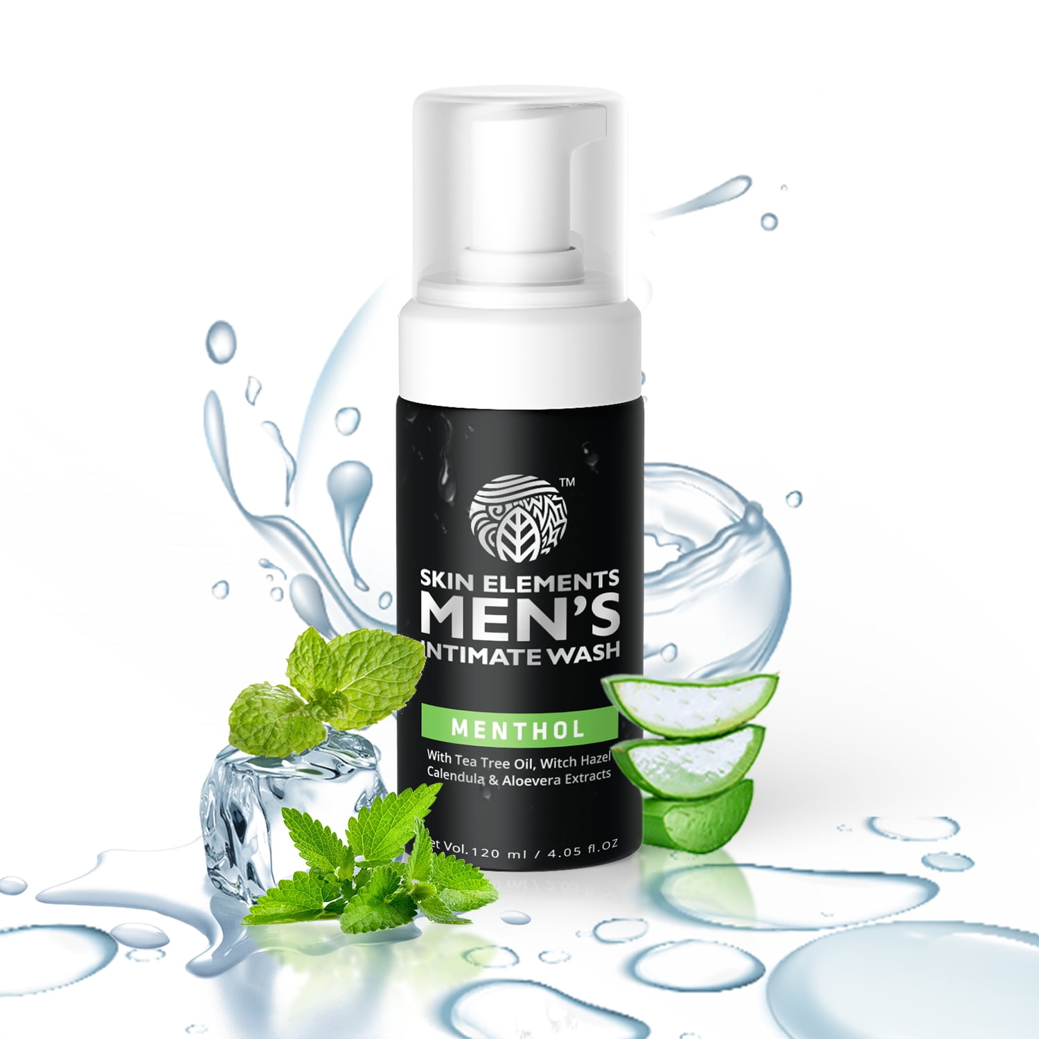 Skin Elements Men's Intimate Wash- Menthol 4.05 fl oz- pH Balanced ...