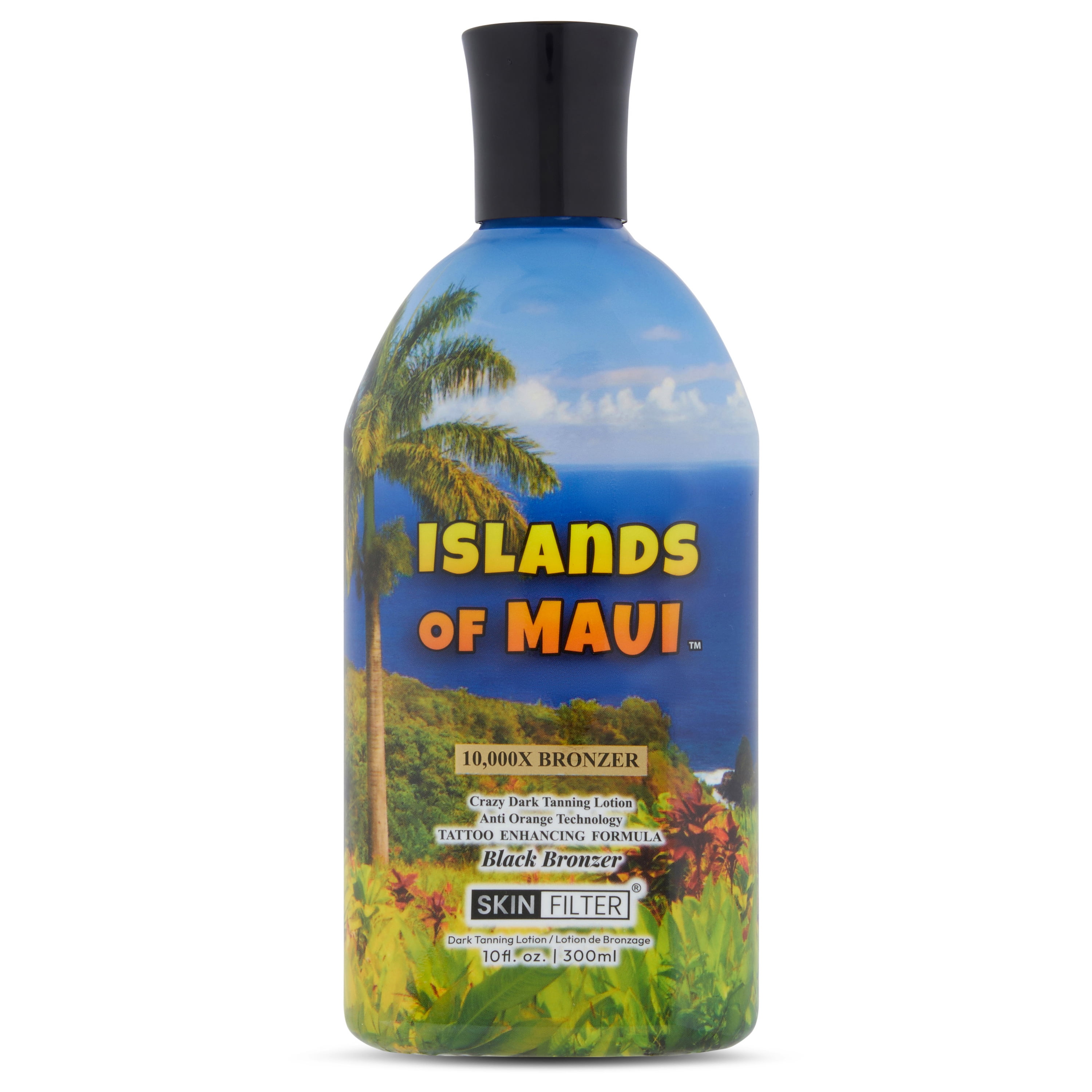 Skin Filter Islands of Maui Tanning Lotion – 10,000X Self Tanner with Anti-Orange Technology ...