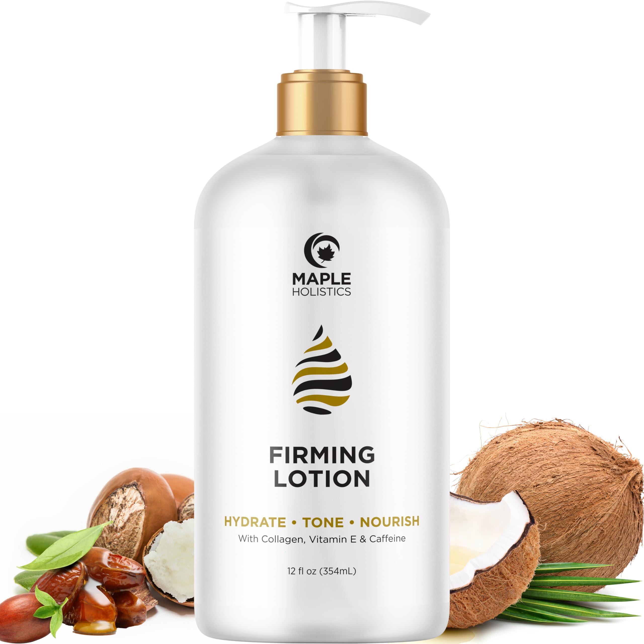 Skin Firming Lotion TGF4 for Women - Caffeine & Collagen Lotion with ...