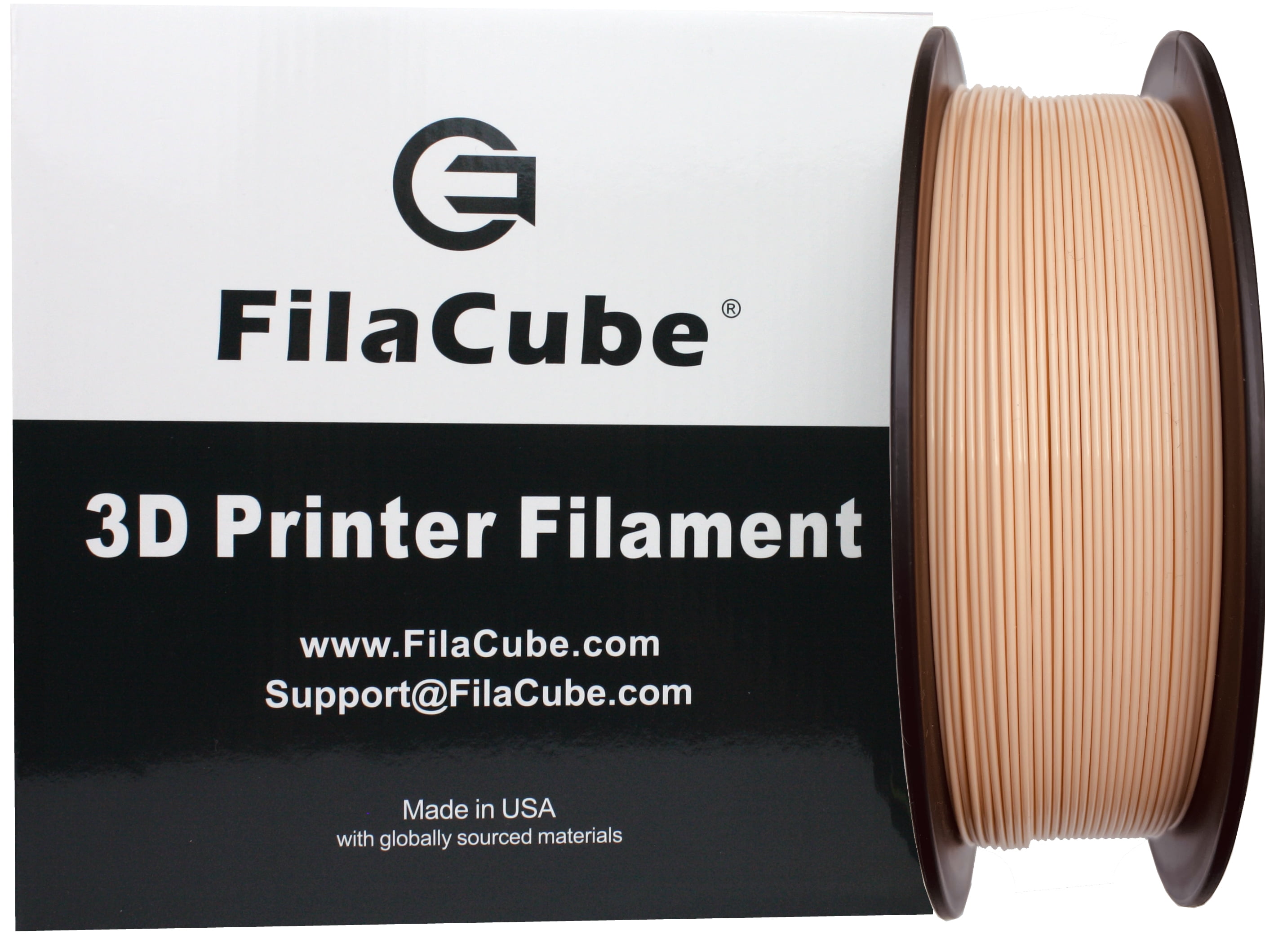 Skin/Flesh PLA 3D Printer 1.75mm Filament 1kg - FilaCube PLA 2 Light ...
