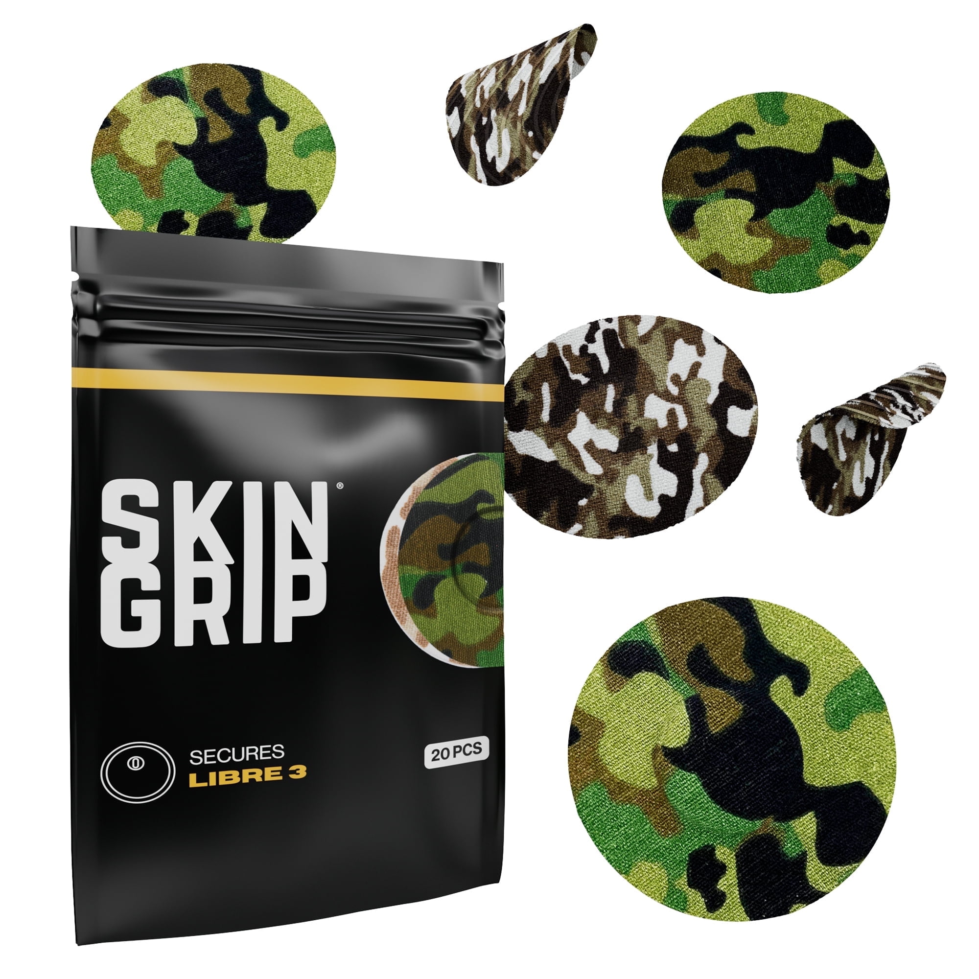 Skin Grip Freestyle Libre 3 Patches - 20 Pack, Waterproof CGM Glucose ...
