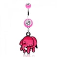 Skin Metals Super Cute Elephant 14G Surgical Steel Belly Button Ring ...