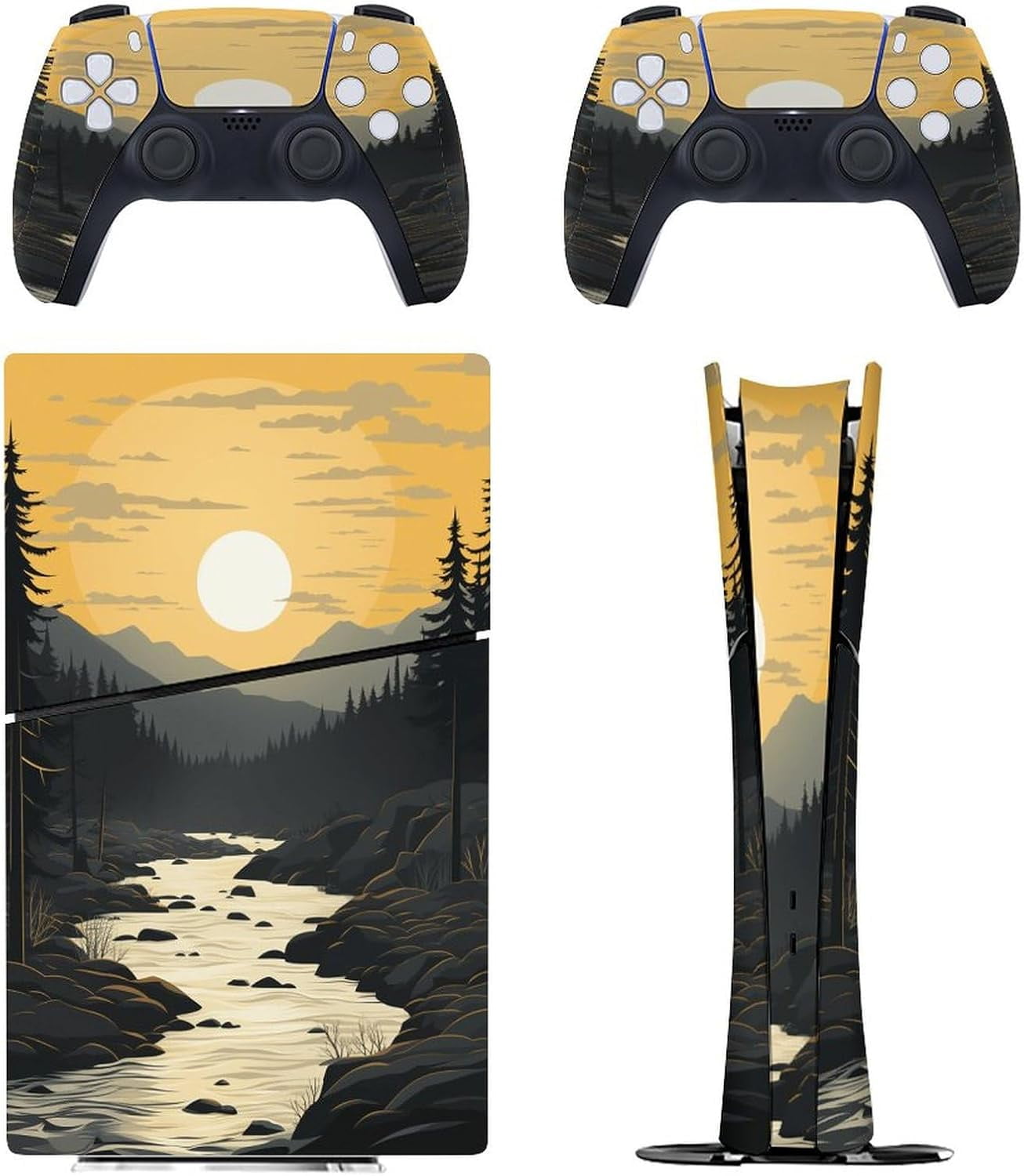 Skin for PS5 Slim Digital Edition, Sticker Cover for PlayStation 5 ...