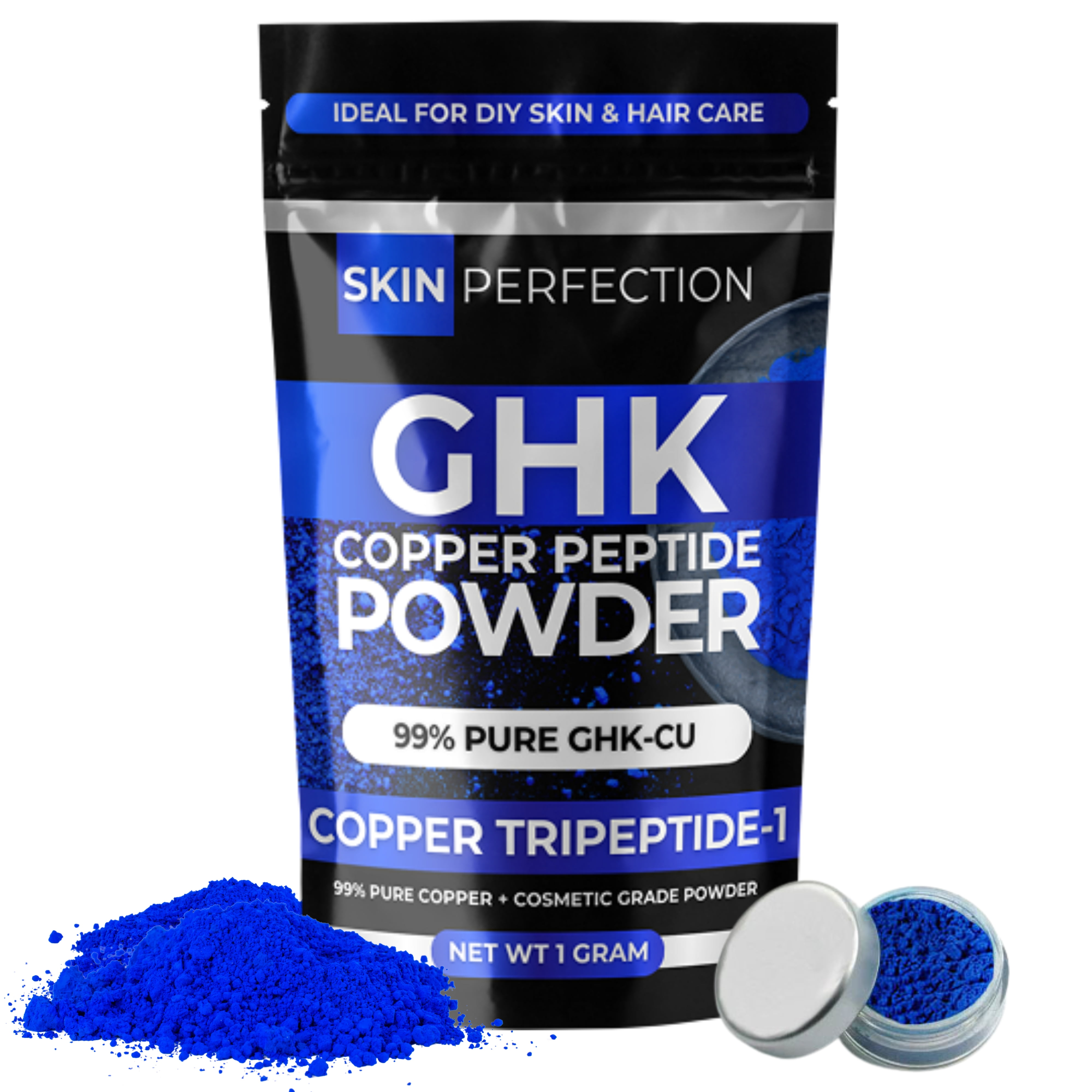 Skin Perfection GHK Copper Peptide Powder Healthy Skin and Hair 1 gram ...