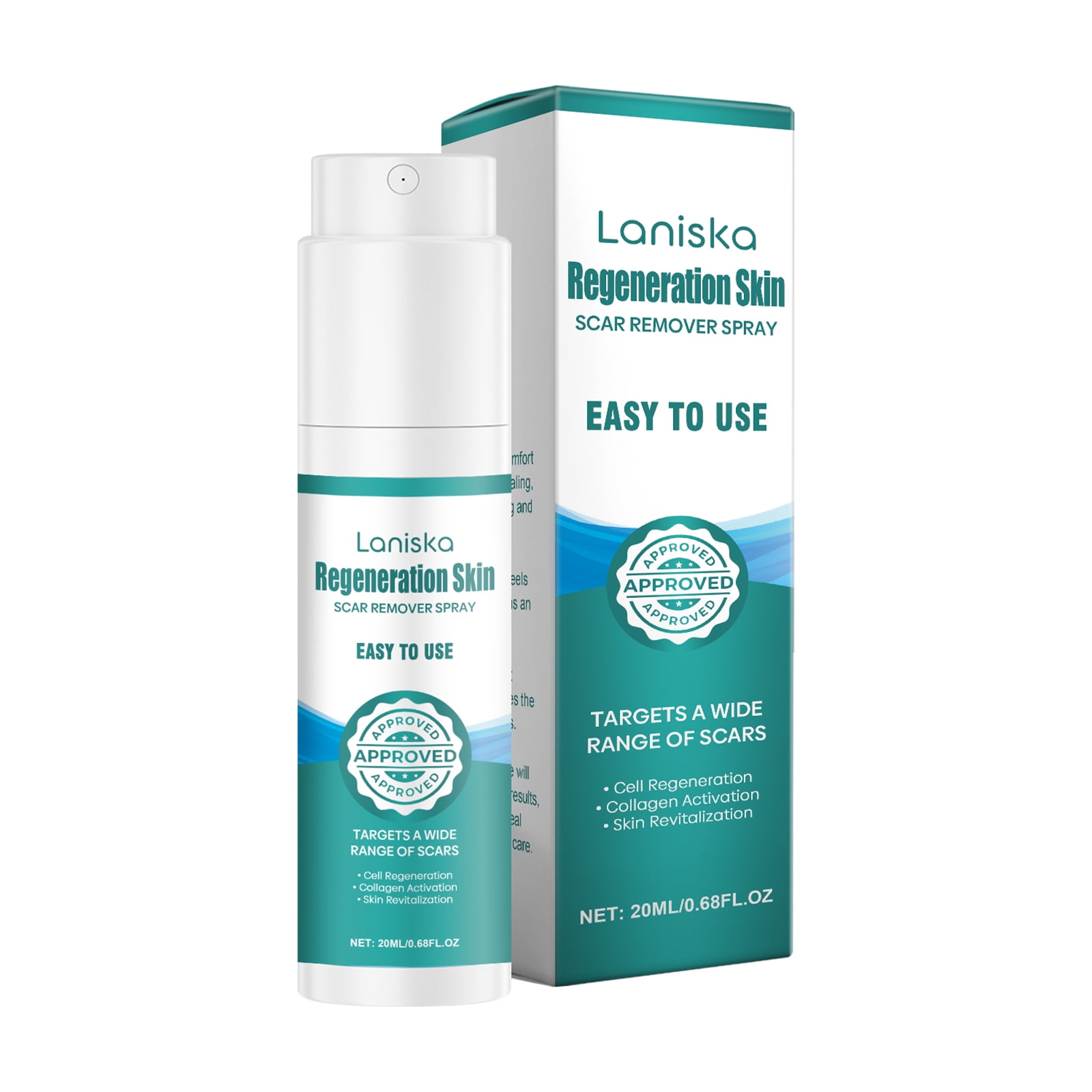Skin Scar Removal Spray Gentle Formula Collagen Soothing Moisturizing ...