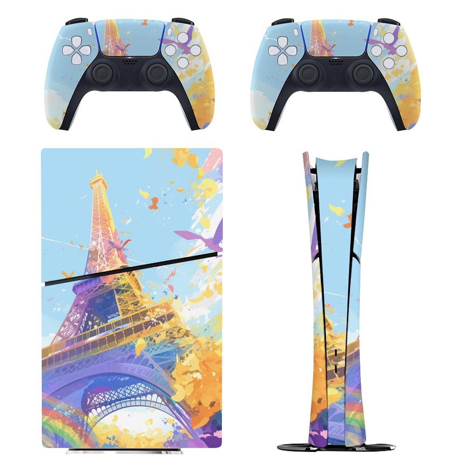 Skin Sticker for PS5 Slim Standard Disc Digital Edition Console and ...