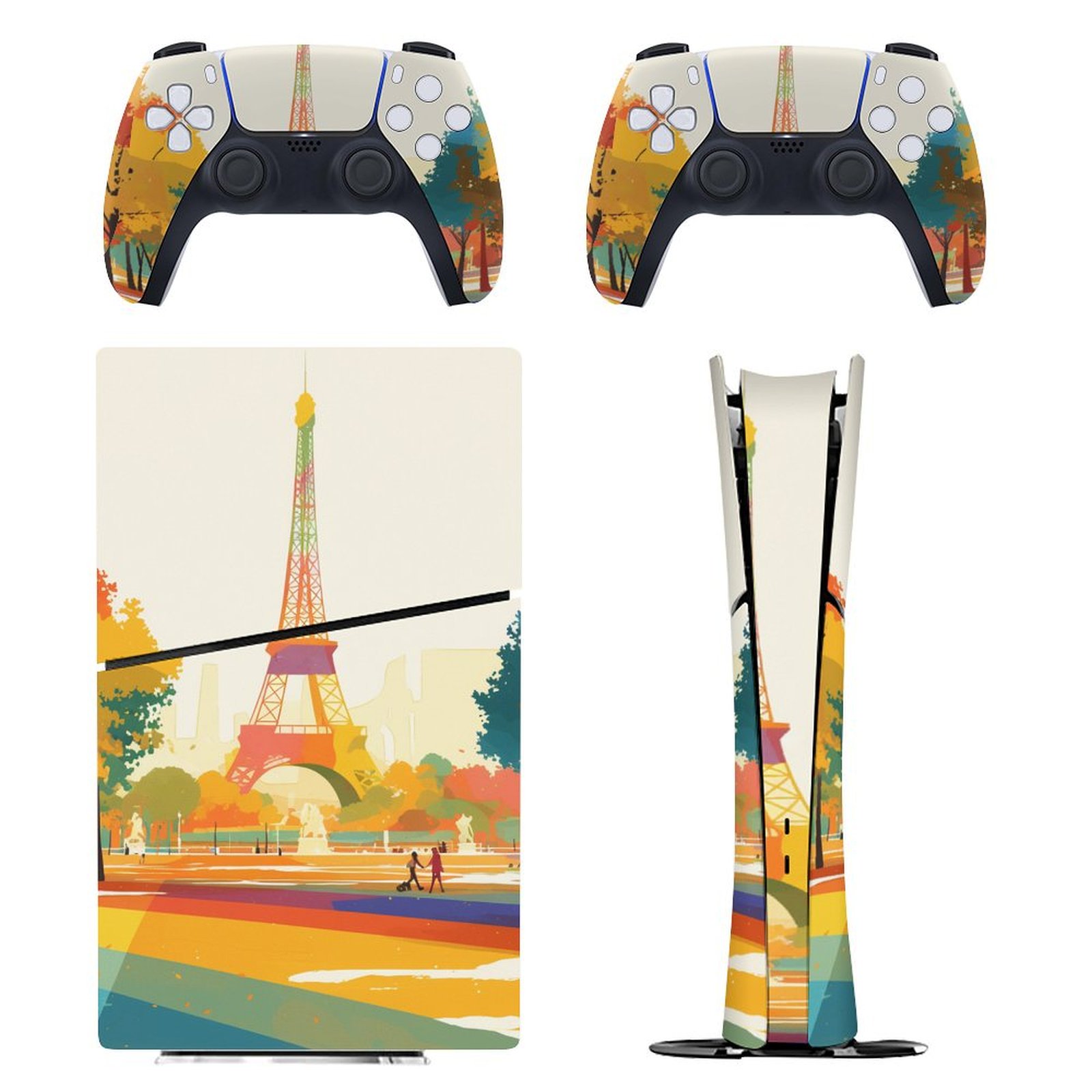 Skin Sticker for PS5 Slim Standard Disc Digital Edition Console and ...