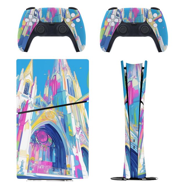 Skin Sticker for PS5 Slim Standard Disc Digital Edition Console and ...