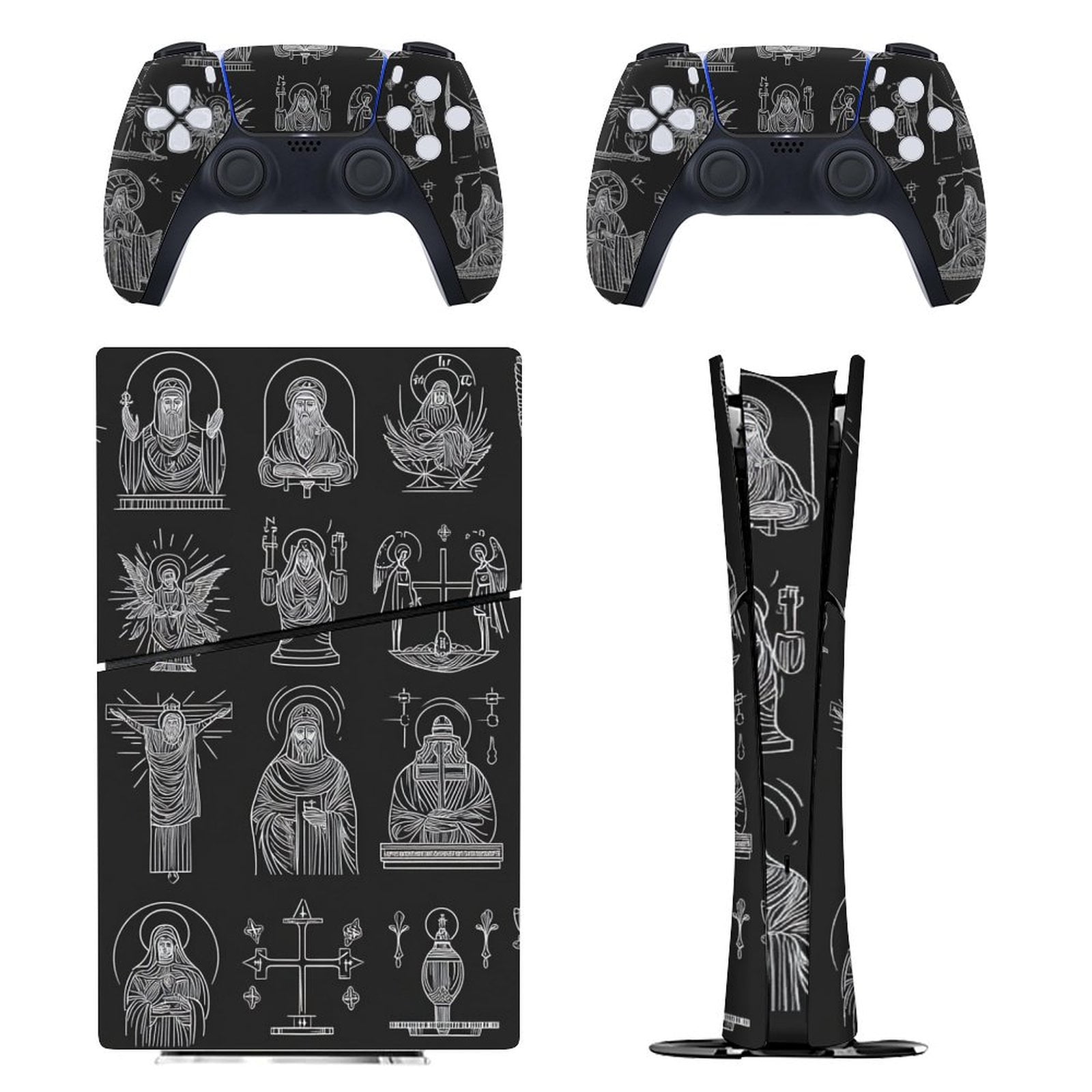 Skin Sticker for PS5 Slim Standard PS5 Pro Disc Digital Edition Console ...