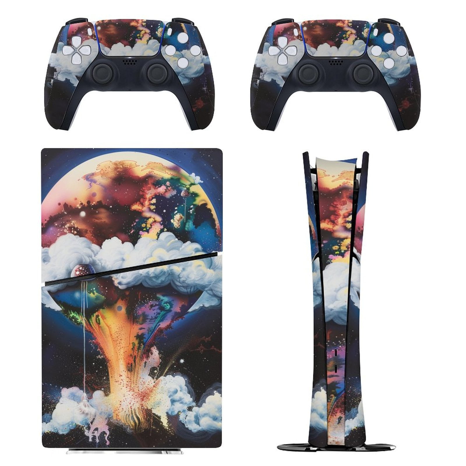 Skin Sticker for PS5 Slim Standard PS5 Pro Disc Digital Edition Console ...