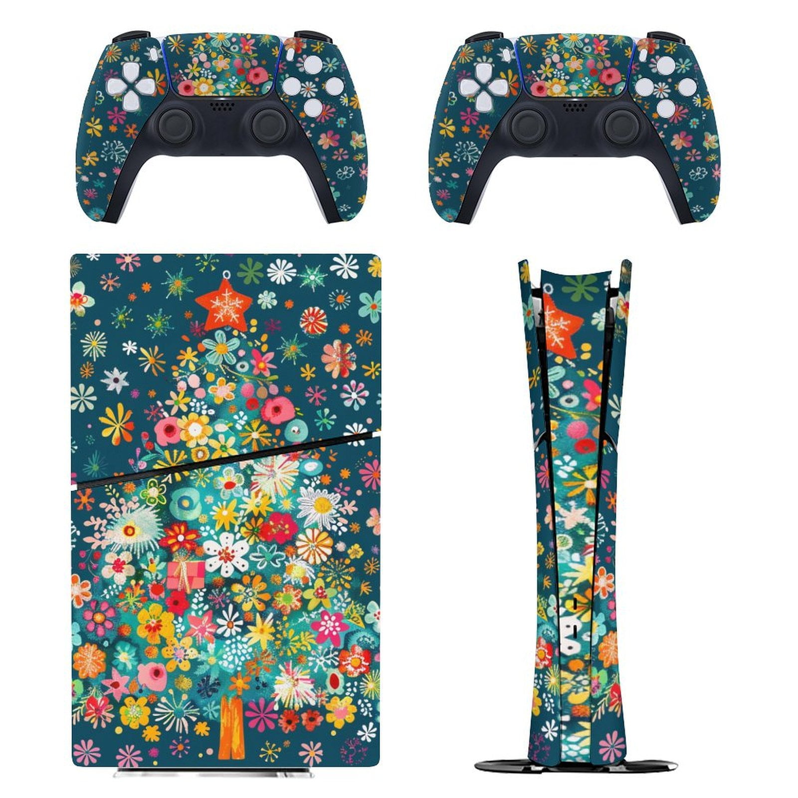 Skin Sticker for PS5 Slim Standard PS5 Pro Disc Digital Edition Console and Controllers Decals ...