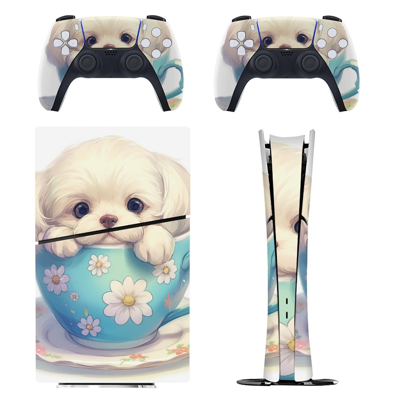 Skin Sticker for PS5 Slim Standard PS5 Pro Disc Digital Edition Console and Controllers Decals ...