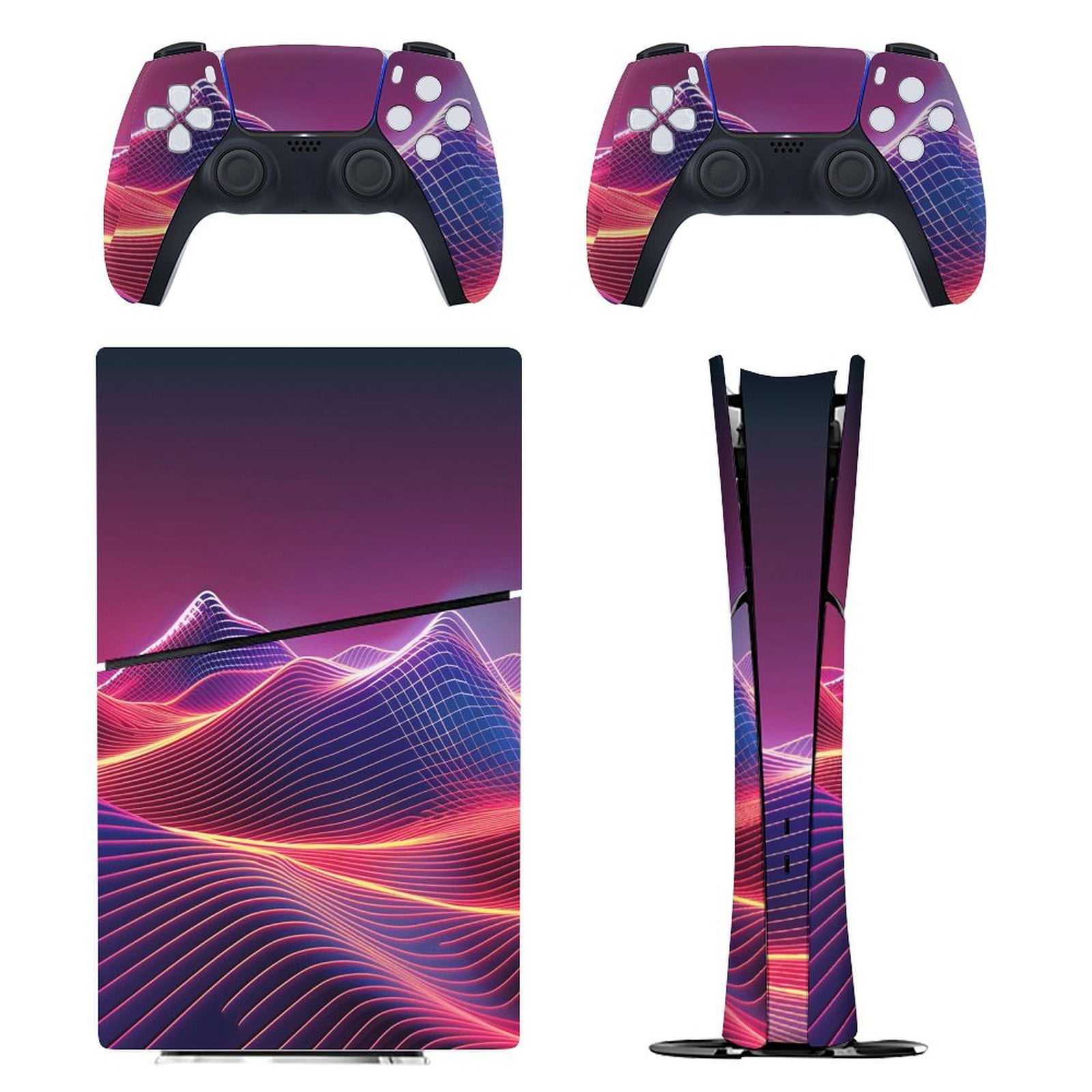 Skin Sticker for PS5 Slim Standard PS5 Pro Disc Digital Edition Console ...