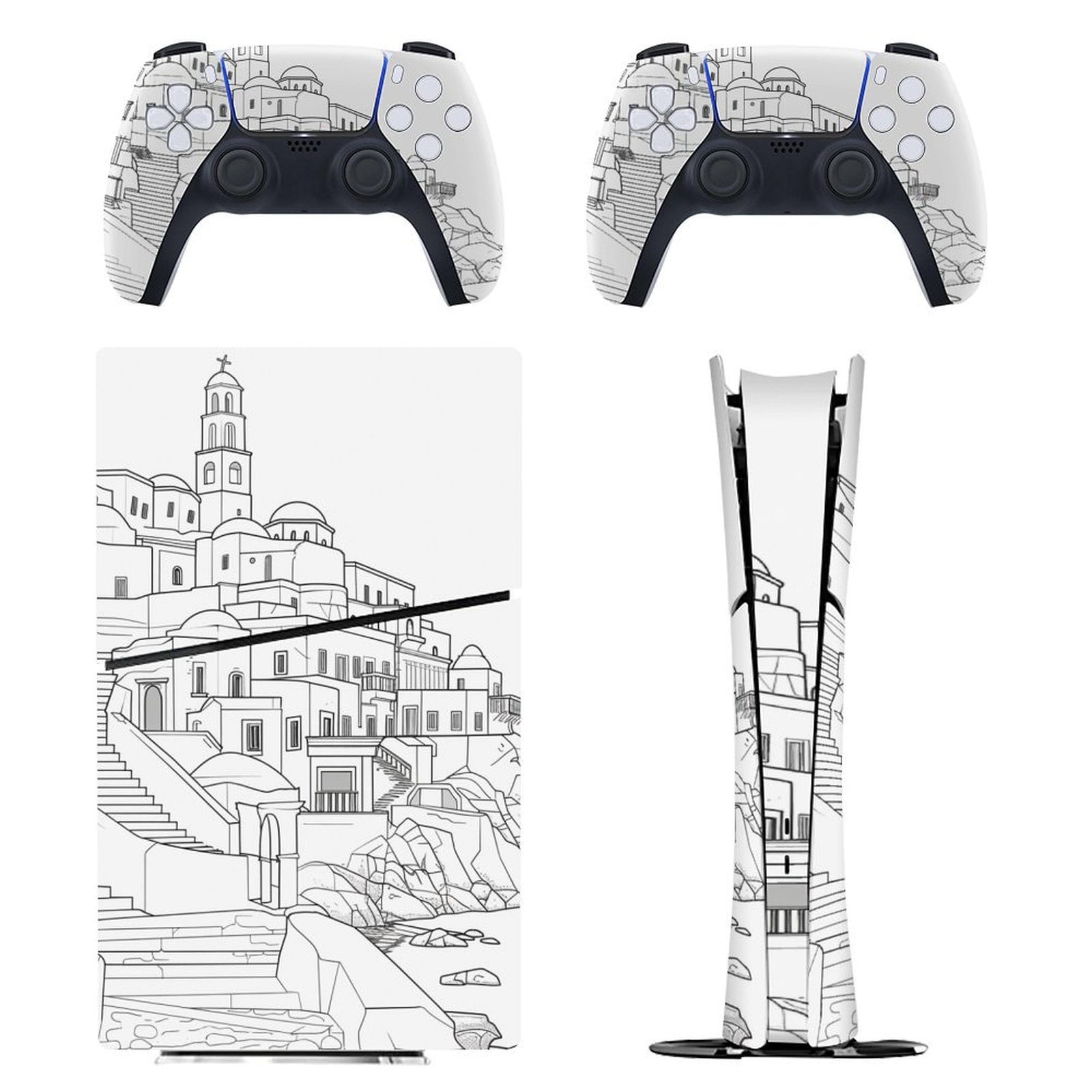 Skin Sticker for PS5 Slim Standard PS5 Pro Disc Digital Edition Console ...
